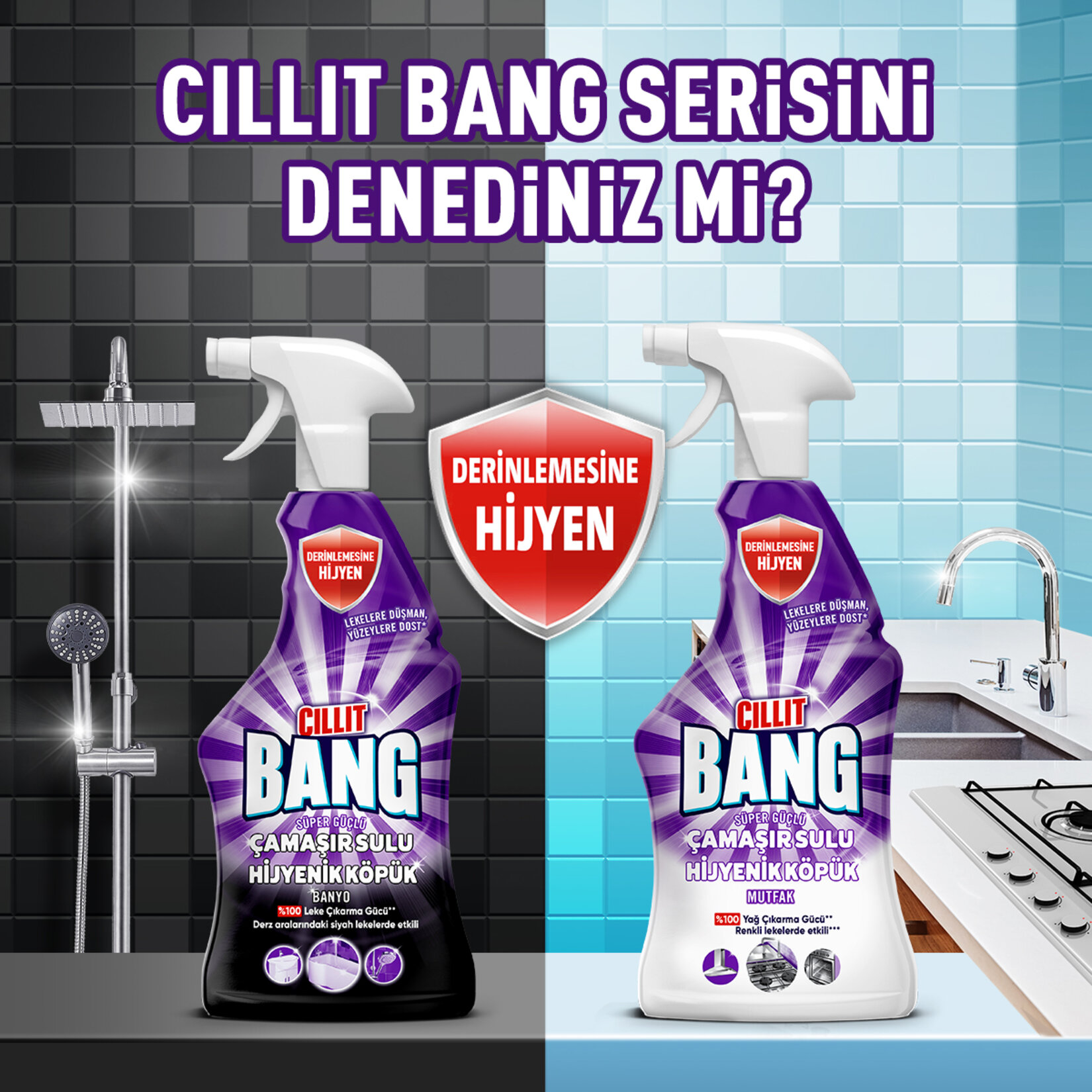 Cillit Bang Dezenfektan Mutfak Temizleyici Sprey 750 Ml