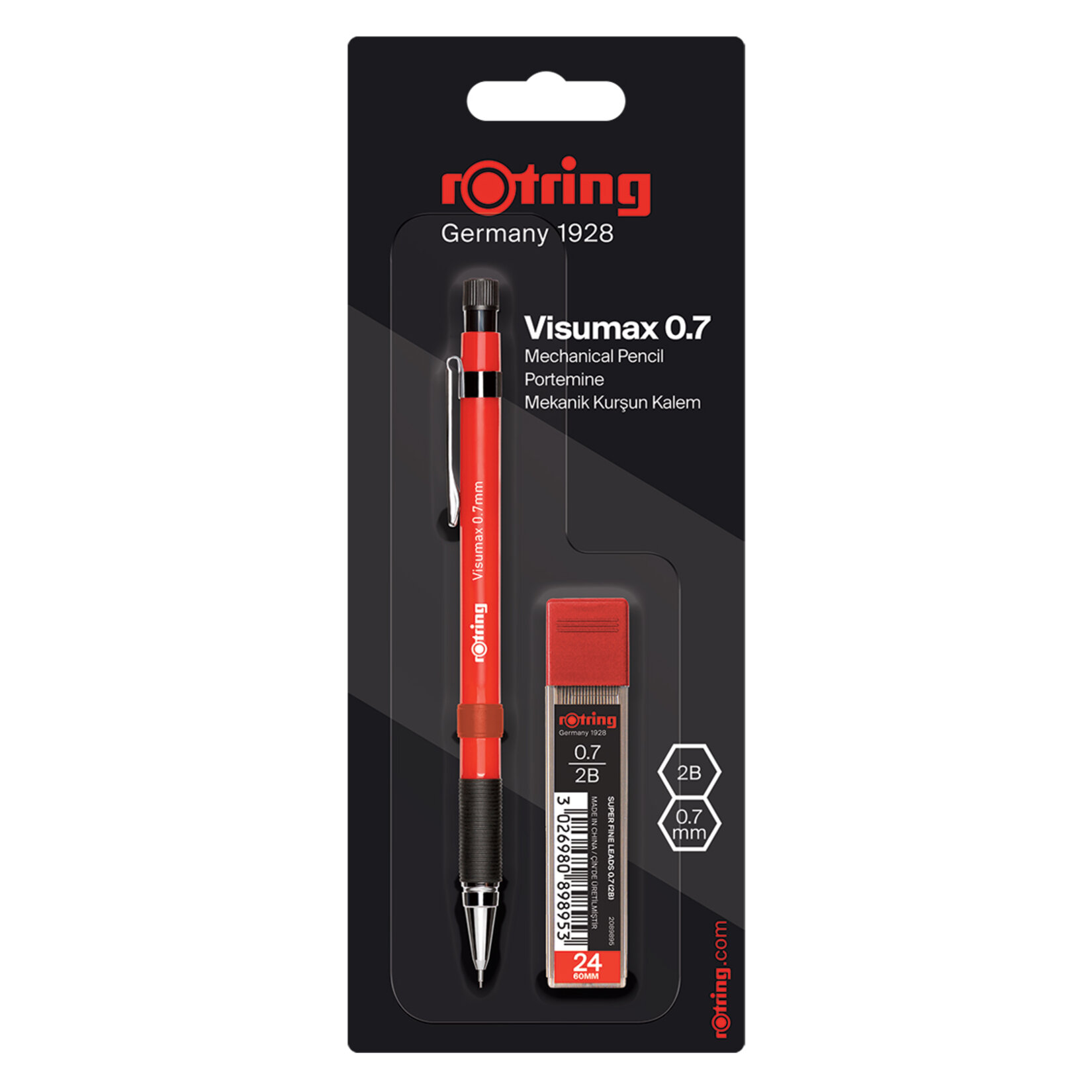 Rotring Visumax Versatil, 0.7 Uçlu Kalem + 2B Uç
