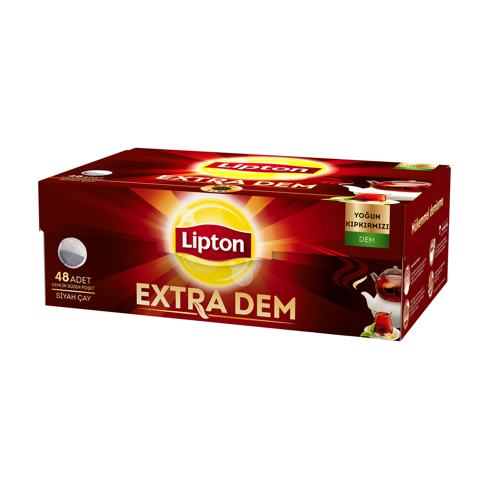 Lipton Extra Dem Demlik Poşet Çay 48'li 153 G