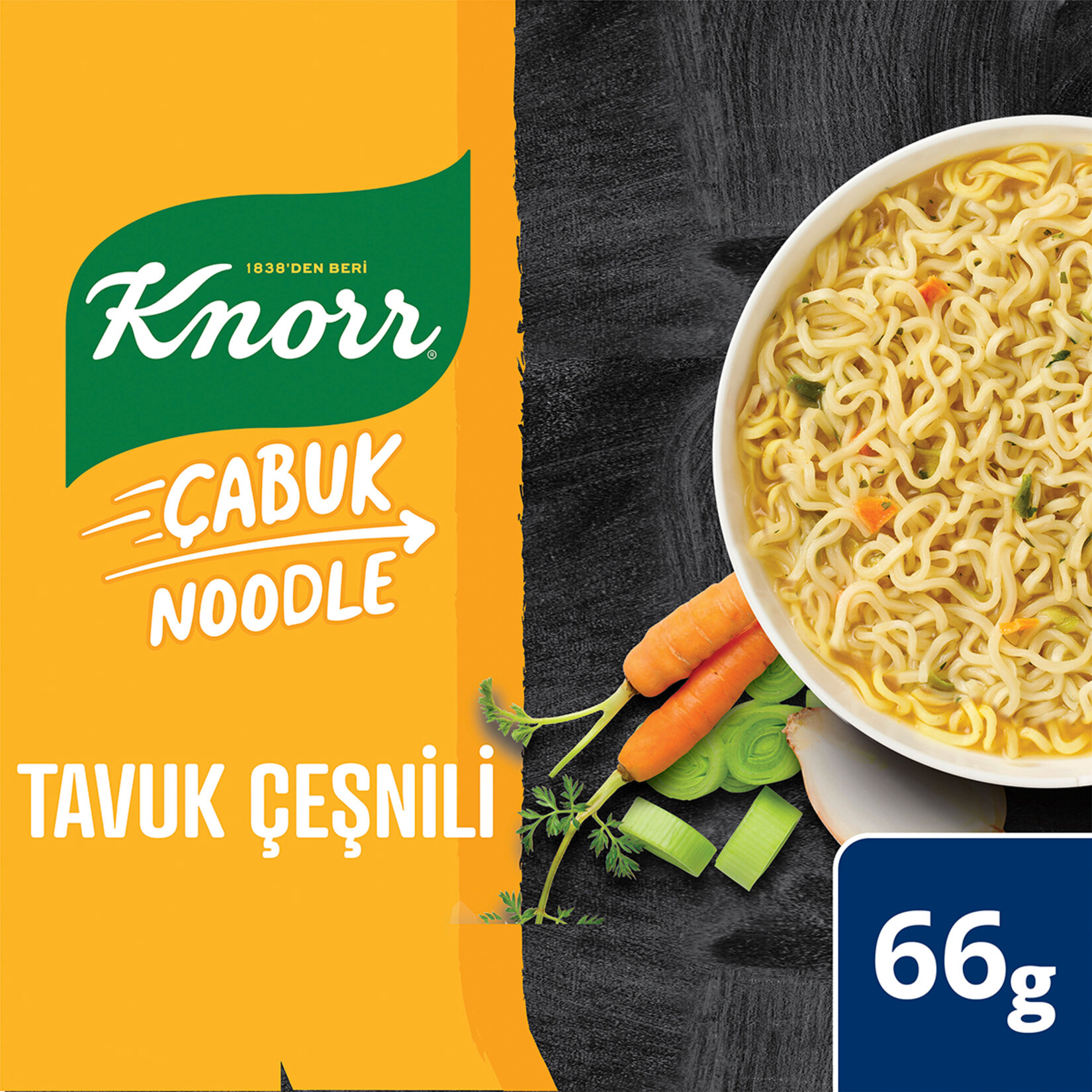 Knorr Tavuk Çeşnili Çabuk Noodle 66 G