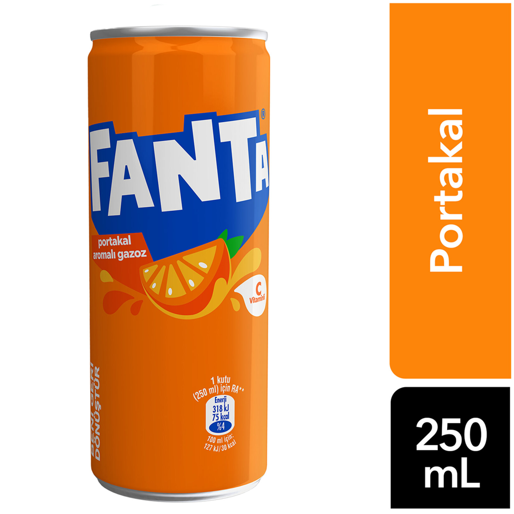 Fanta Portakal Aromalı Kutu 250 ML