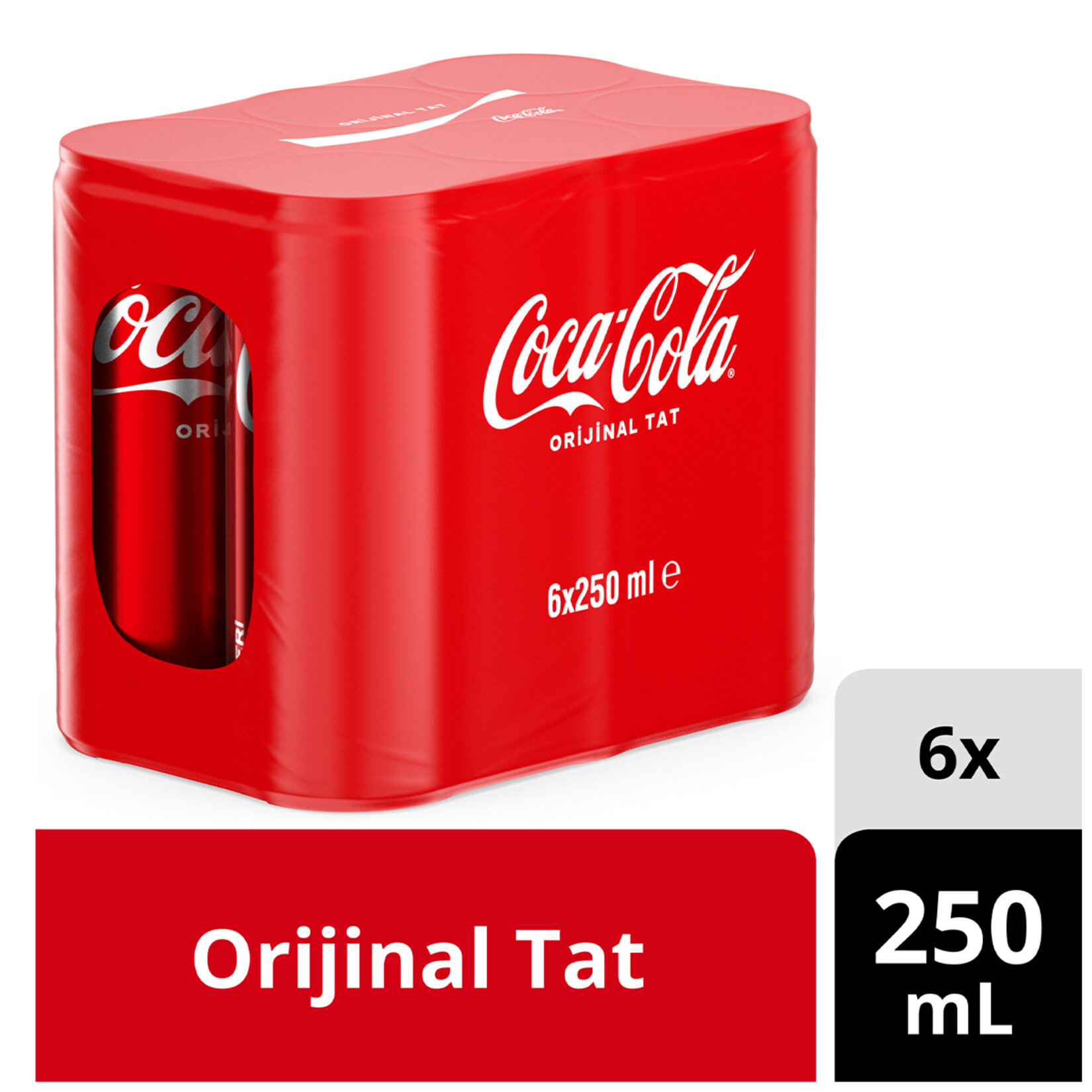 Coca-Cola Orijinal Tat Kutu 6x250 ML