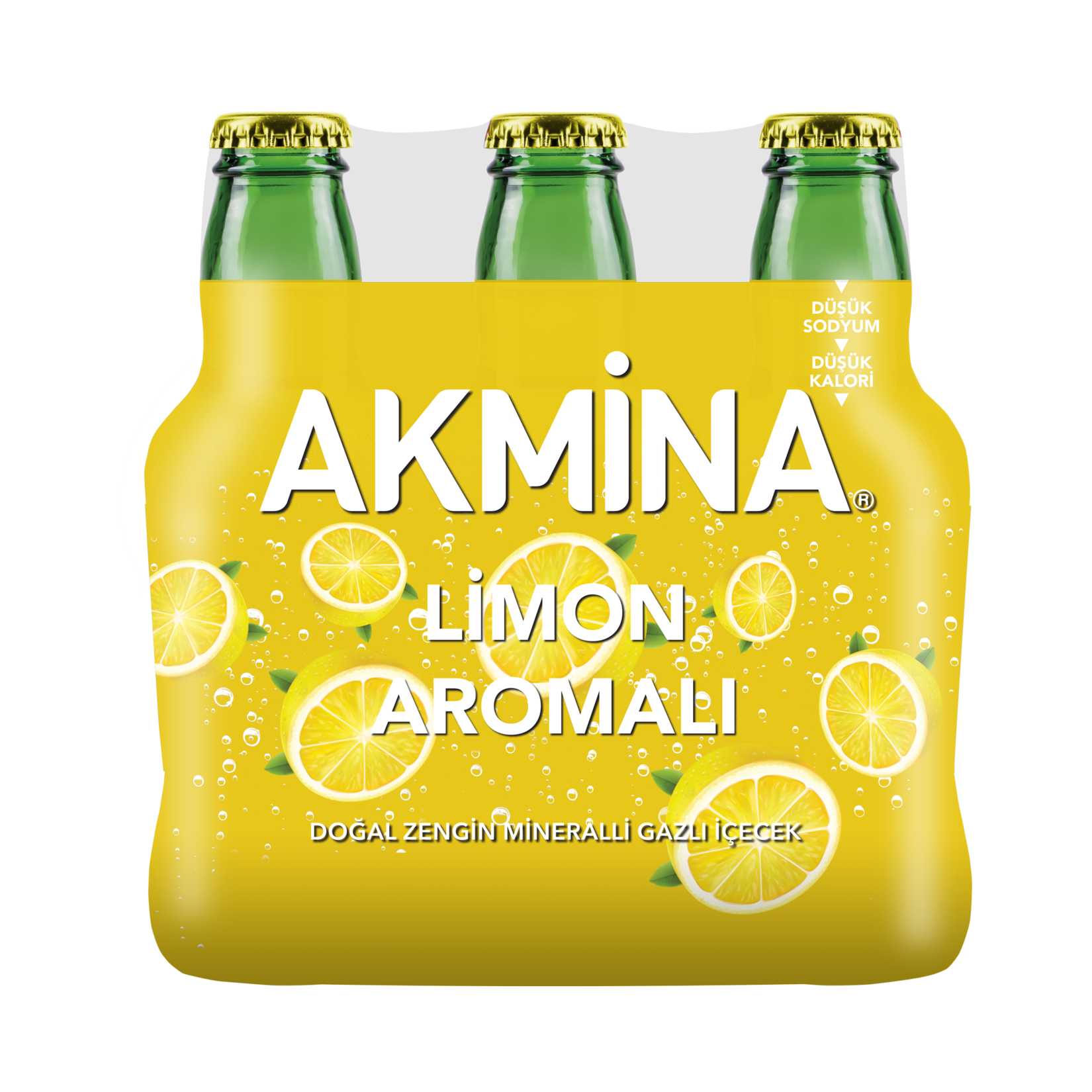 Akmina Limon Aromalı Maden Suyu 6X200 Ml