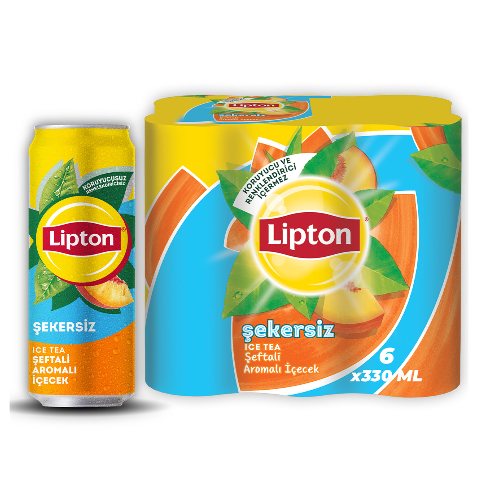 Lipton Ice Tea Şeftali Light Şekersiz Kutu 6x330 Ml