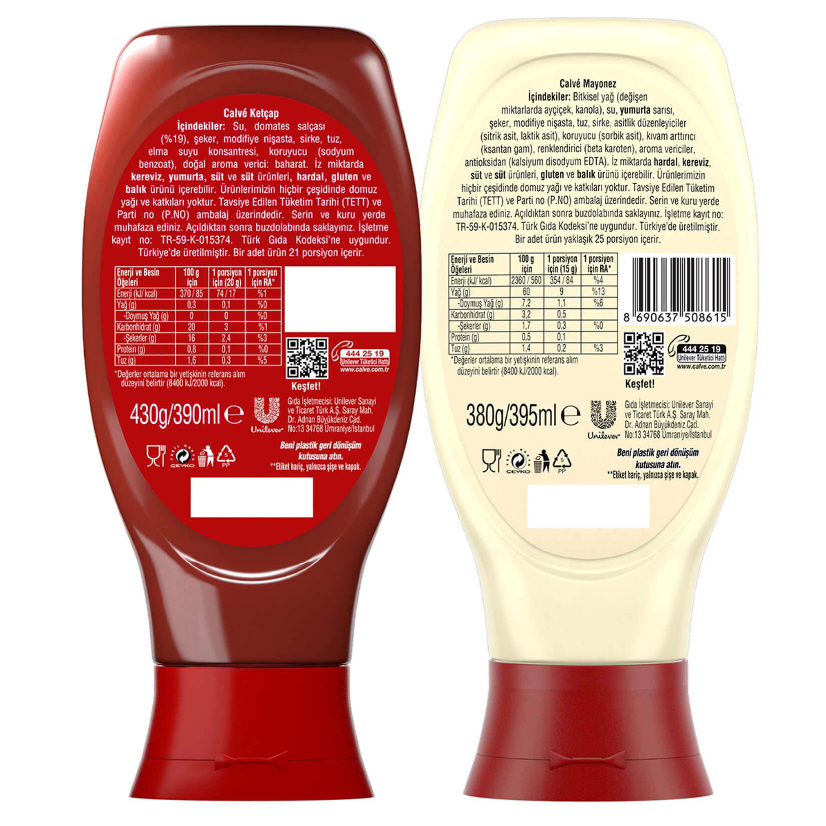 Calve İkili Set Ketçap 430 G + Mayonez 380 G