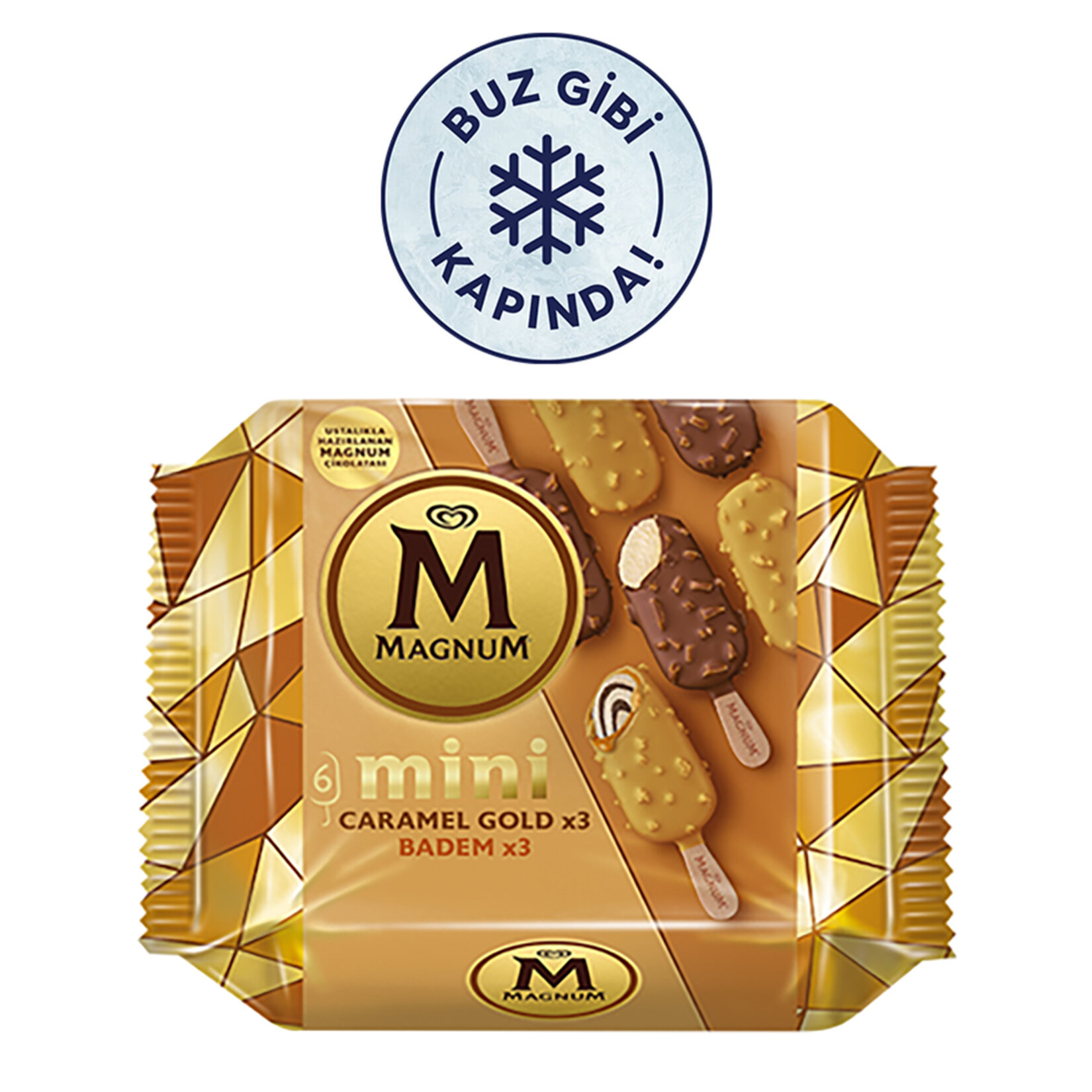 Magnum Mini Karamel & Badem (6'lı)
