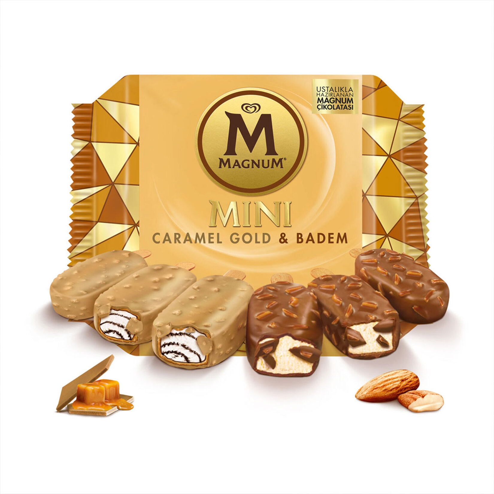Magnum Mini Karamel & Badem (6'lı)
