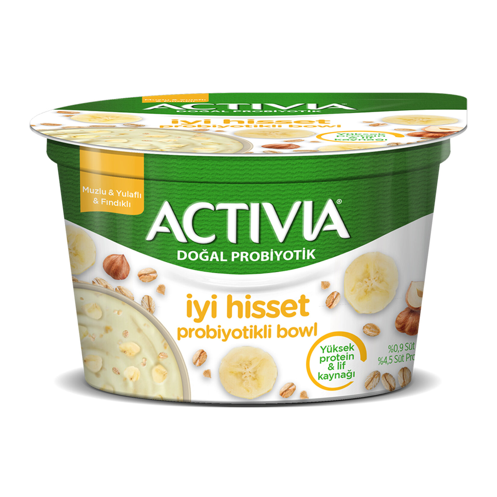 Activia İyi Hisset Probiyotik Bowl Muz Yulaf Fındık 150G