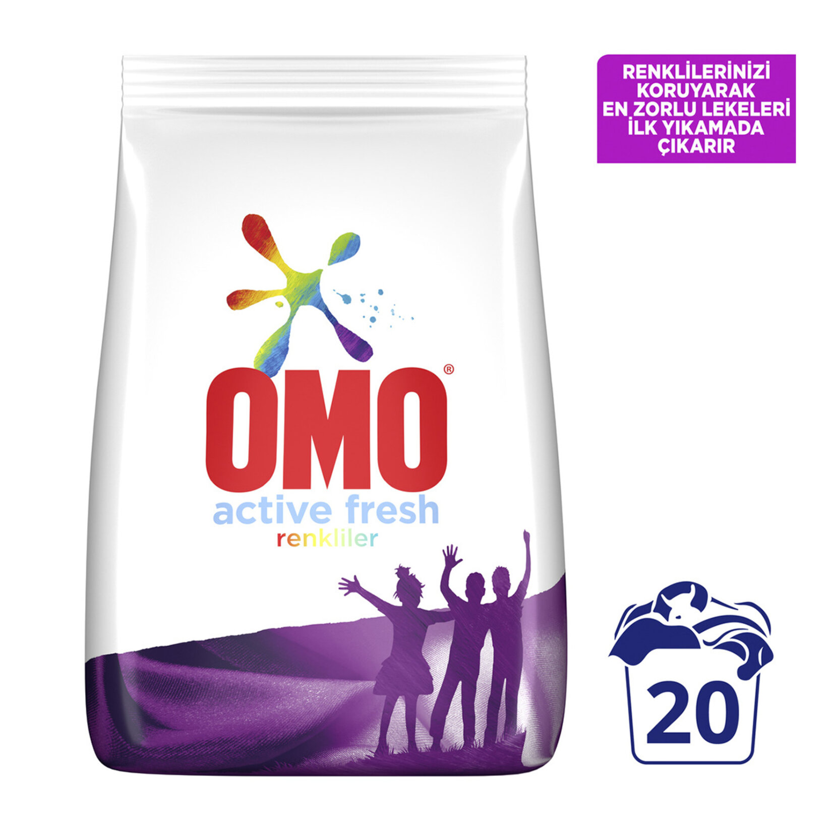 Omo Active Fresh Toz Çamaşır Deterjanı Renkliler 3 KG 20 Yıkama