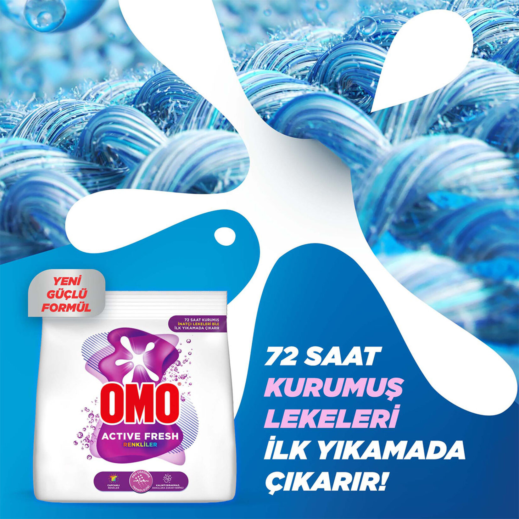 Omo Active Fresh Renkliler Toz Deterjan 10 Yıkama 1.5 Kg