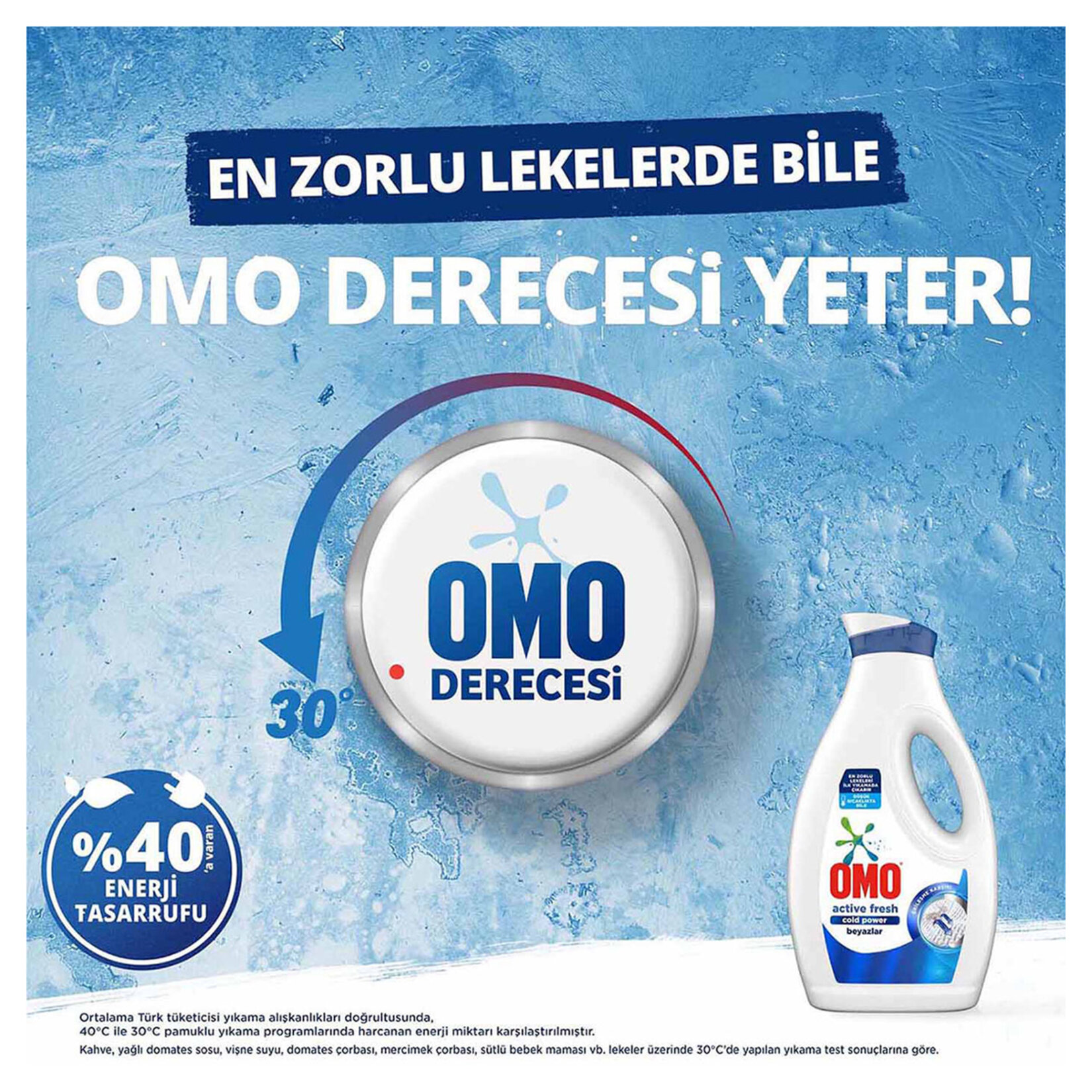 Omo Sıvı Active Fresh Cold Power Beyazlar İçin Çamaşır Deterjanı 1690 Ml