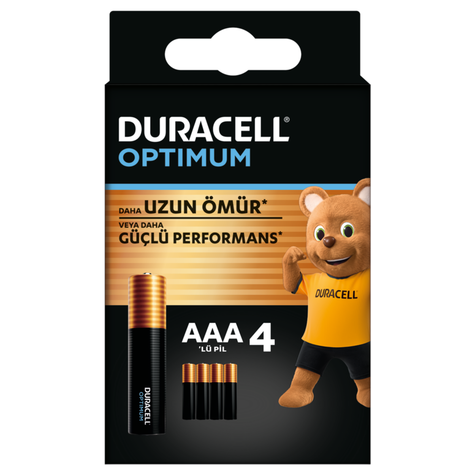 Duracell Optimum AAA Alkalin İnce Kalem Pil 1,5 V (LR03 / MN2400) 4’lü ...