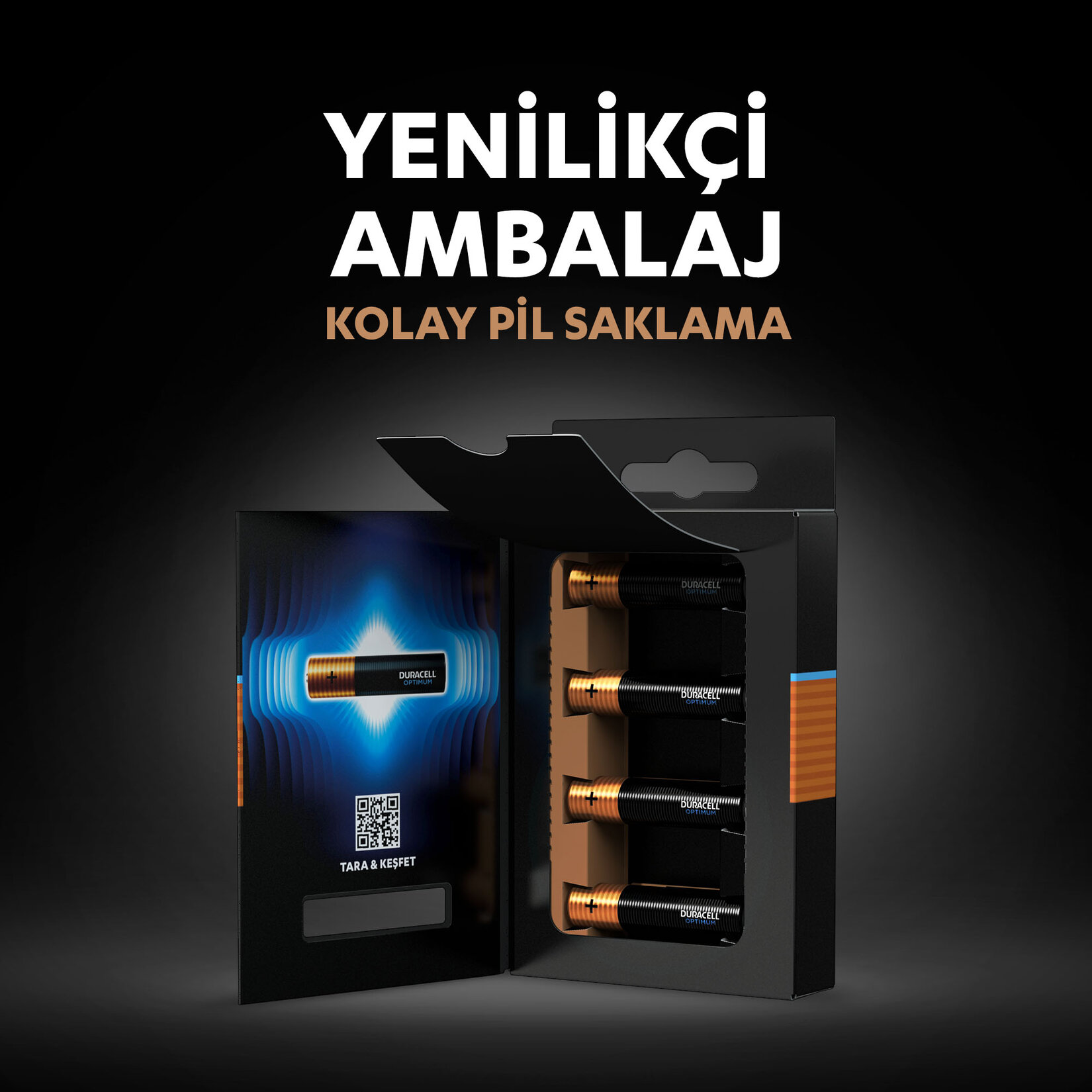 Duracell Optimum AAA Alkalin İnce Kalem Pil 1,5 V (LR03 / MN2400) 4’lü ...