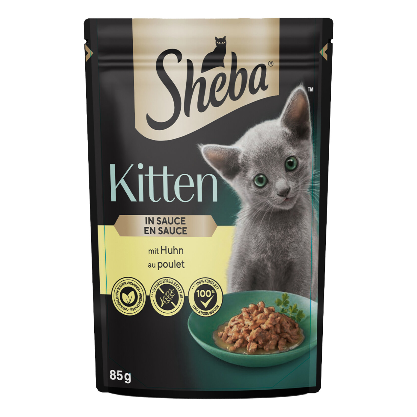 Sheba Yavru Kediler İçin Tavuklu Poşet Yaş Mama 85 G