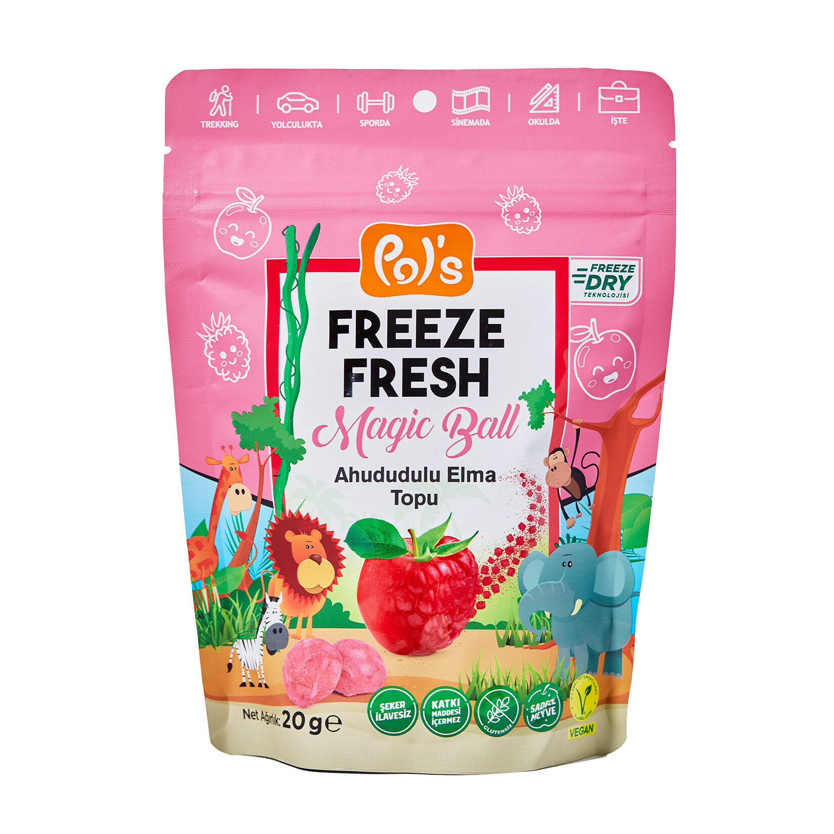 Pol's Freeze Fresh Magic Ball Ahududu Elma Topu 20G | Macroonline
