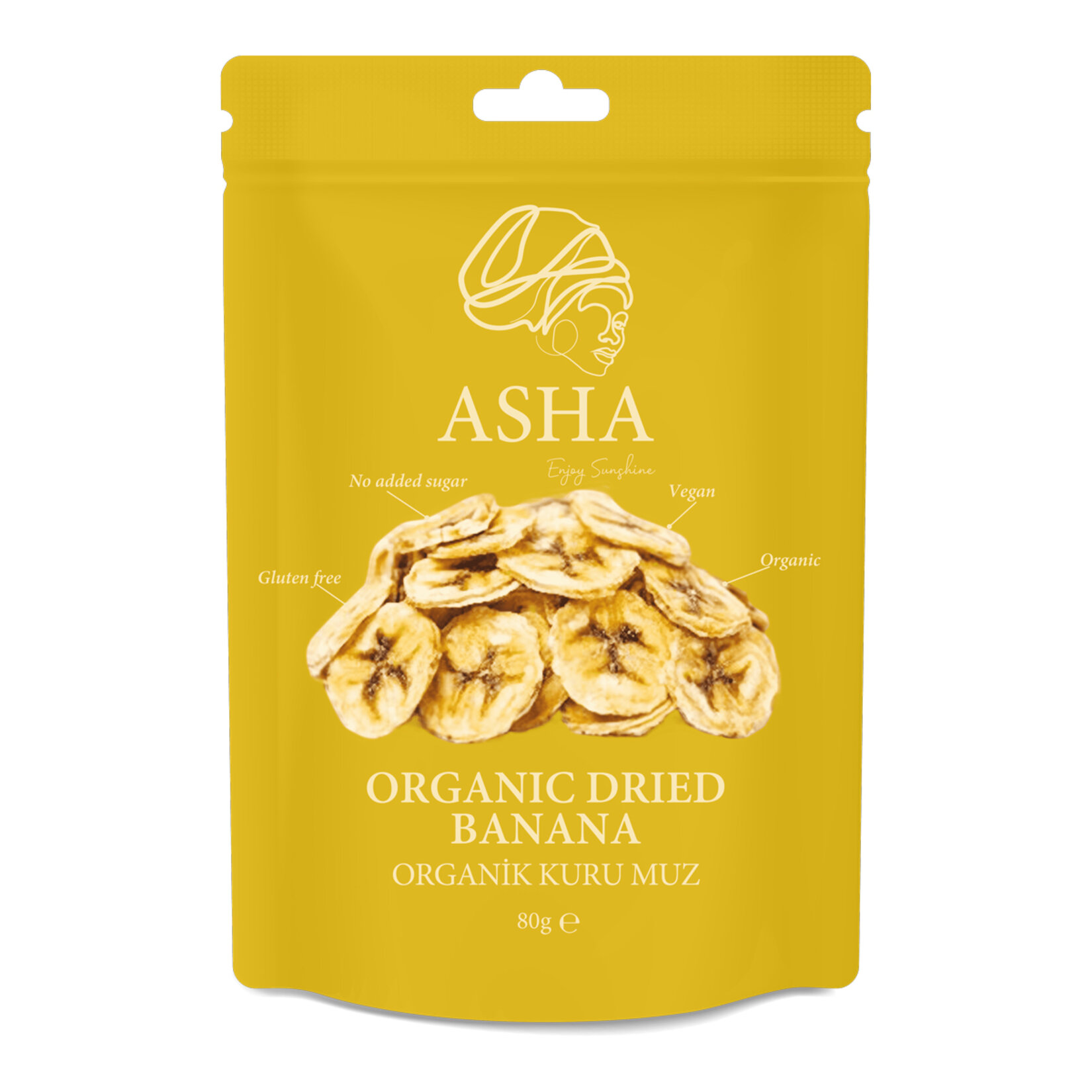 Asha Dried Fruits Organik Kuru Muz 80 G | Macroonline