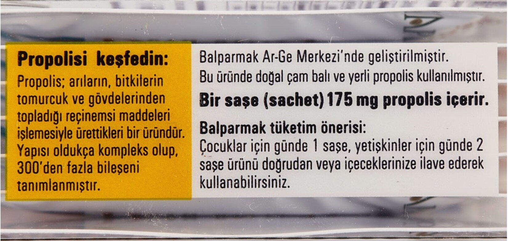 Balparmak Apitera Propolis + Çam Balı 7X7 G | Macroonline