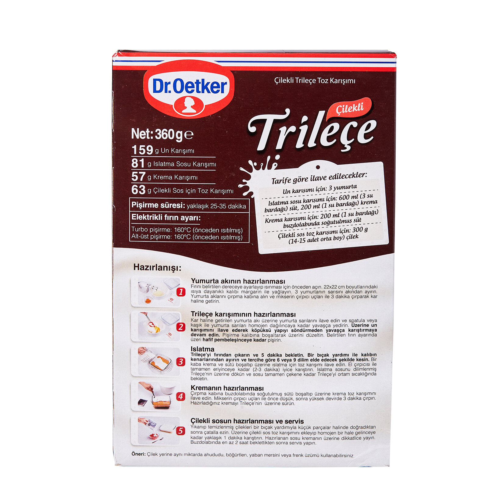 Dr.Oetker Çilekli Trileçe 360 G | Macroonline