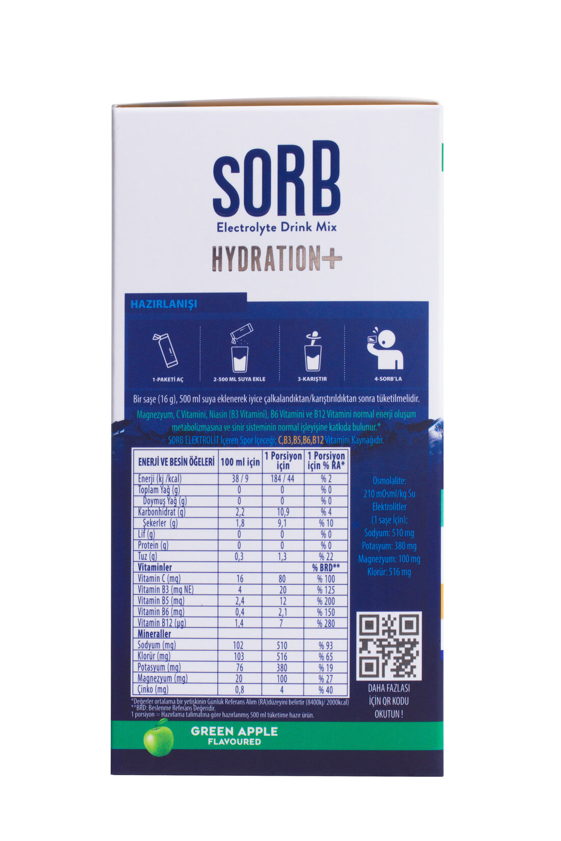 Sorb Hydration Boos Green Apple Spor İçecek 10x16 G | Macroonline