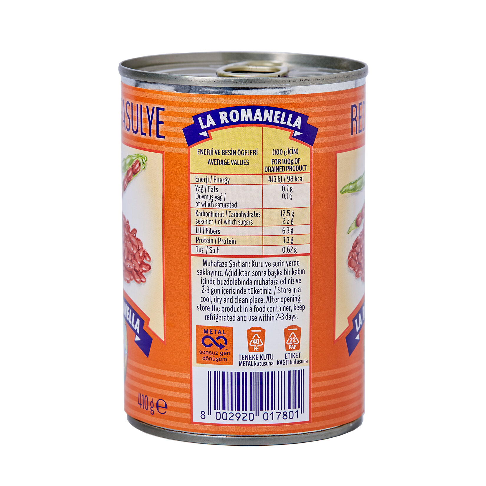 La Romanella Kırmızı Fasulye 410 G | Macroonline