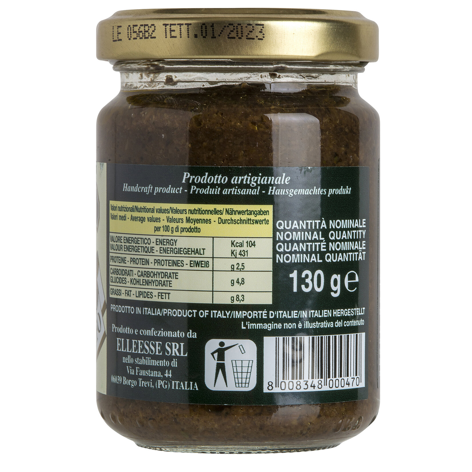 Elle Esse Truffle Ezme Siyah 130 G | Macroonline