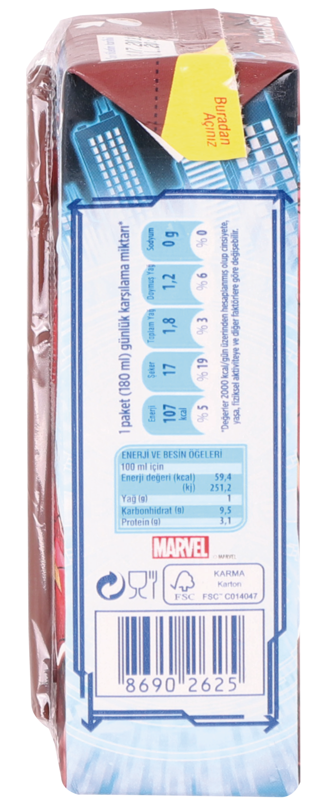 Danone Disney Çikolata Aromalı Süt 180 Ml | Macroonline