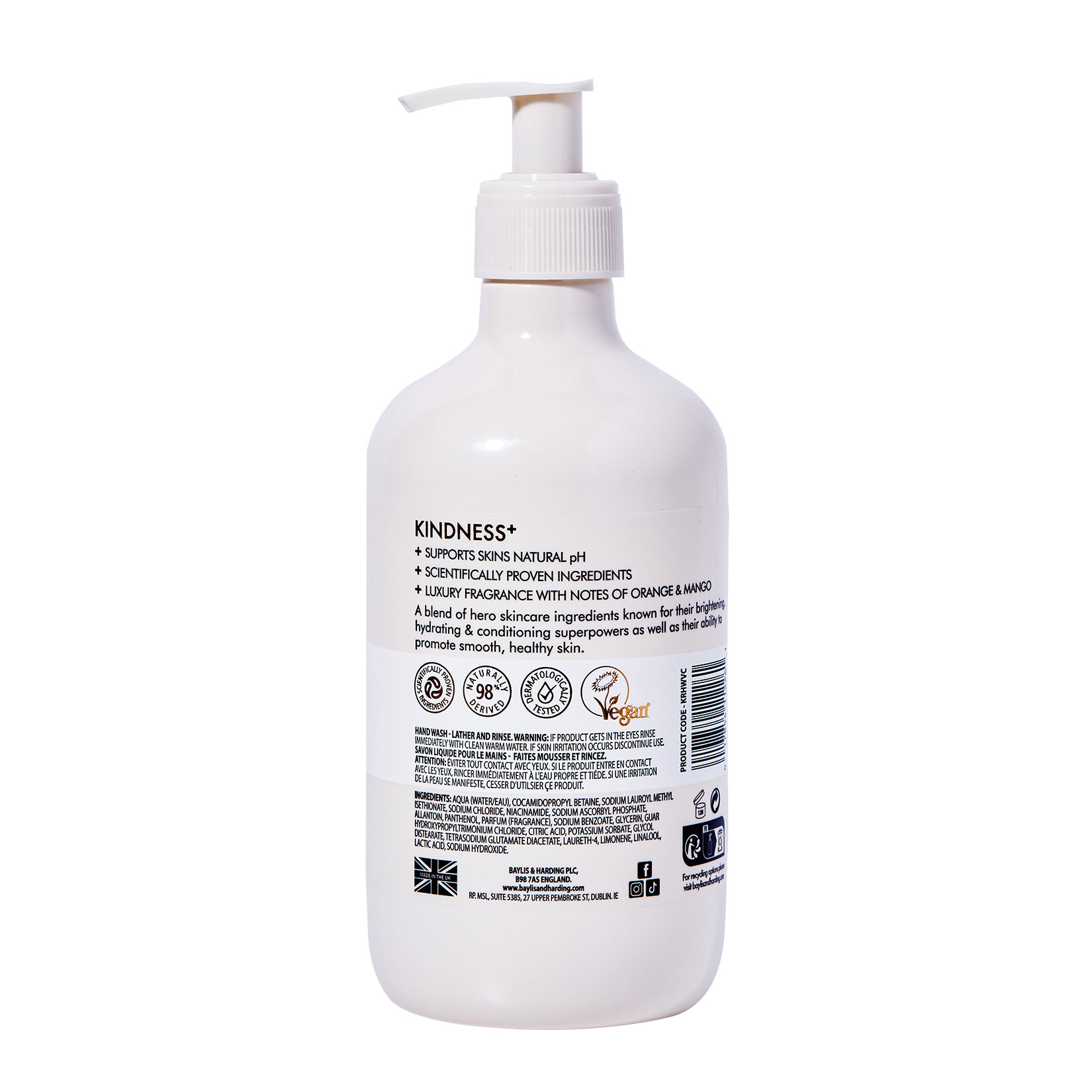 Baylis & Harding Kind.Irange Mango Hand Wash 500 Ml | Macroonline