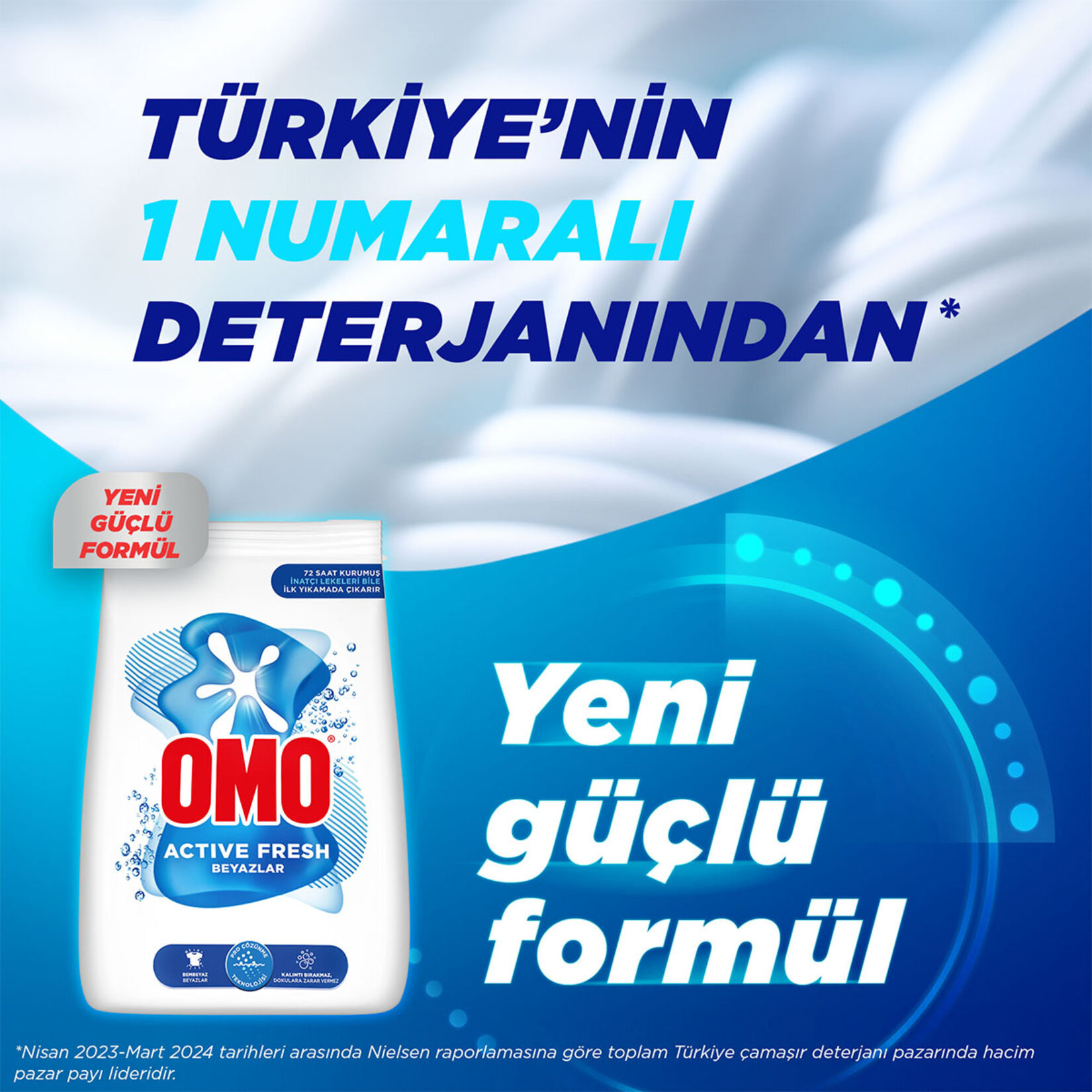 Omo Active Fresh Beyazlar Toz Çamaşır Deterjanı 3 KG 20 yıkama ...