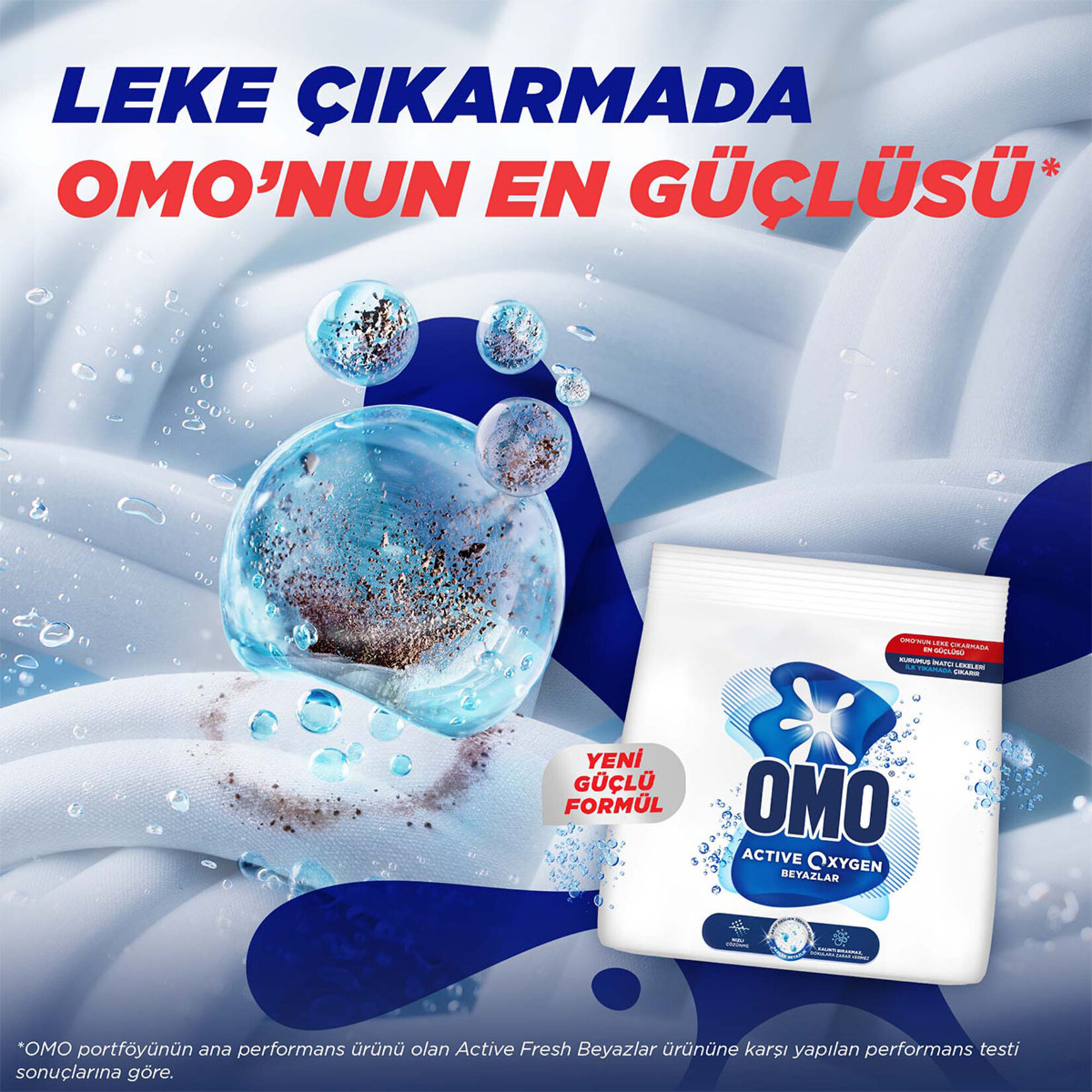 Omo Active Oxygen Toz Çamaşır Deterjanı Beyazlar İçin En Zorlu Lekeleri ...