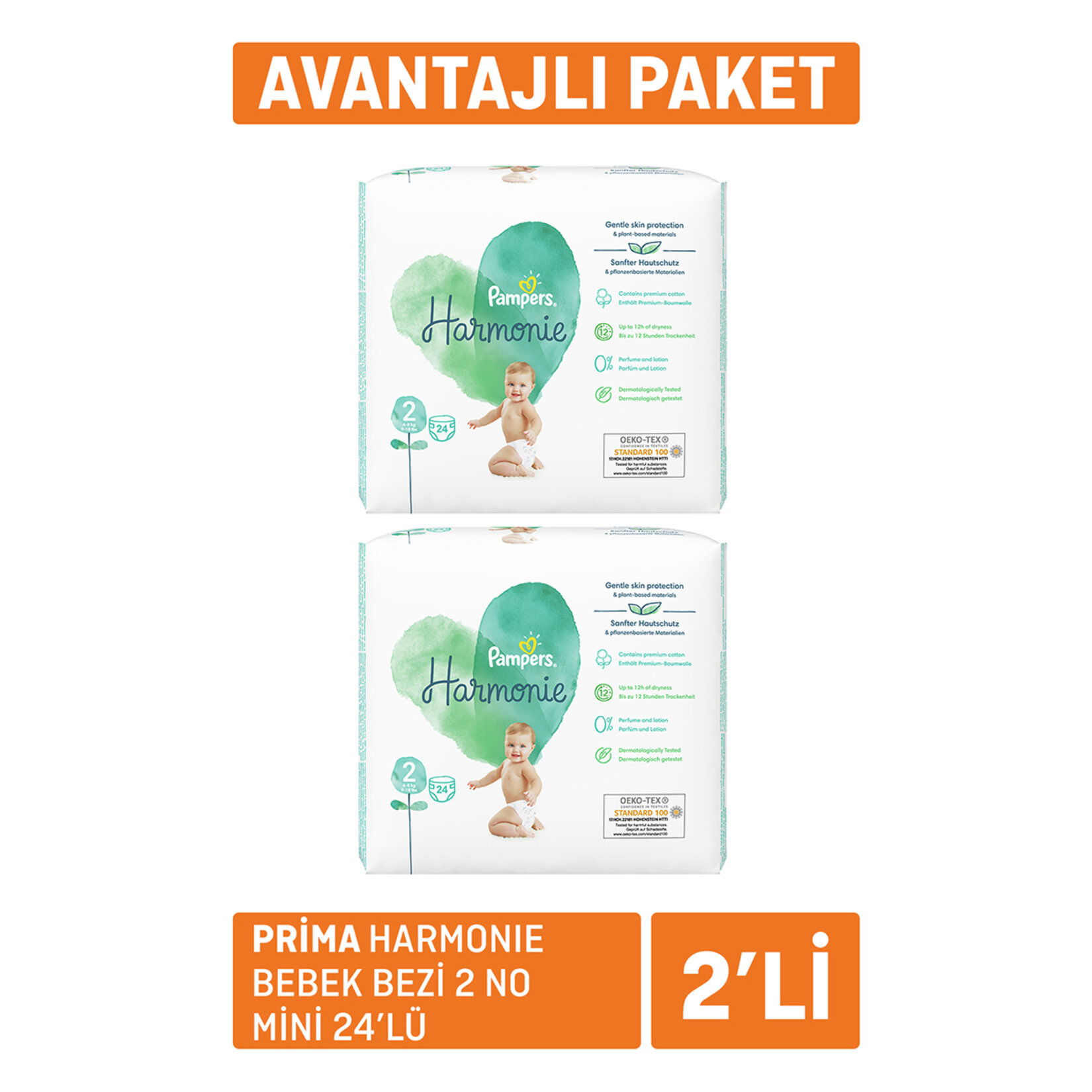 Prima Harmonie Bebek Bezi 2 No Mini 48'li | Macroonline