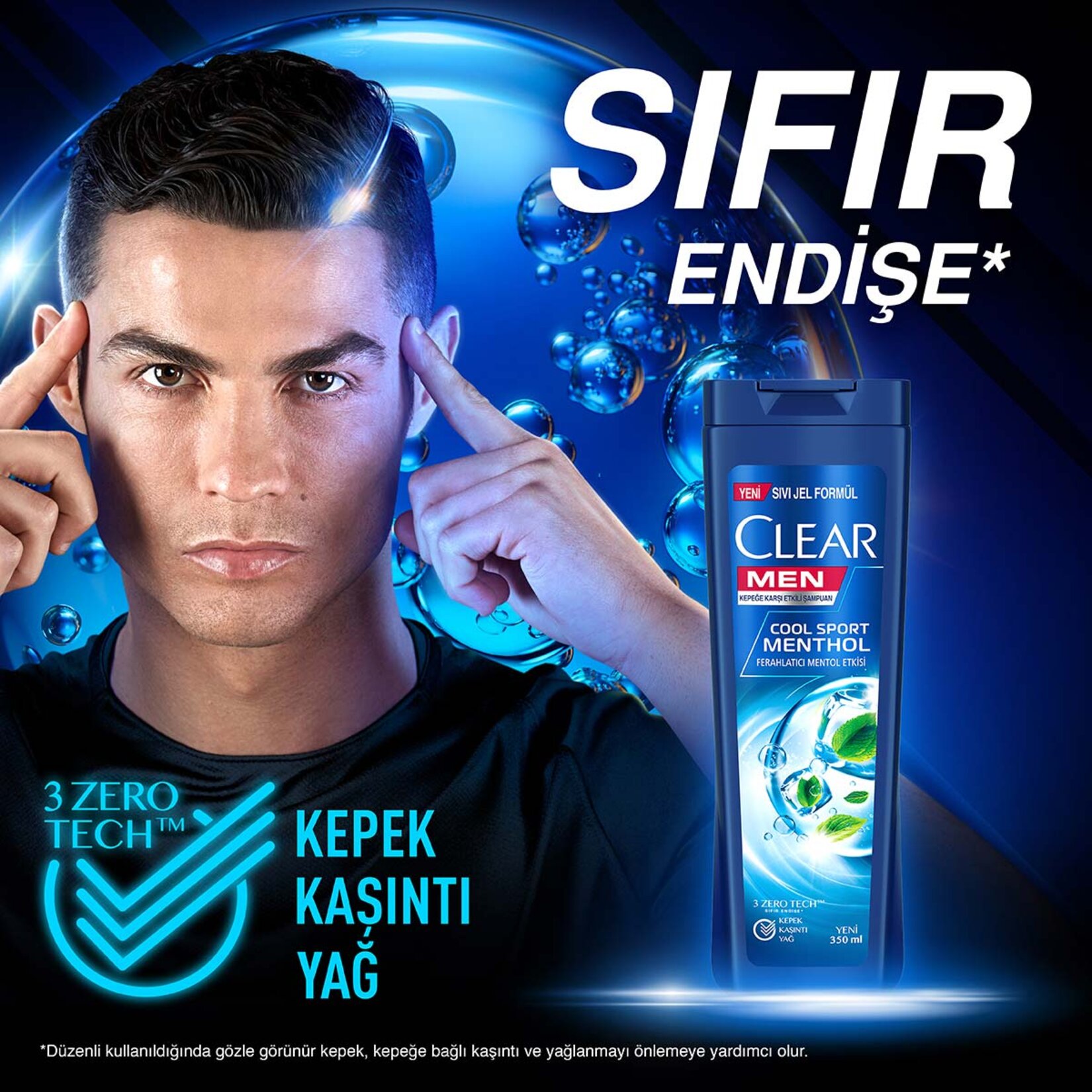 Clear Men Cool Sport Mentol Kepeğe Karşı Şam.350ml | Macroonline