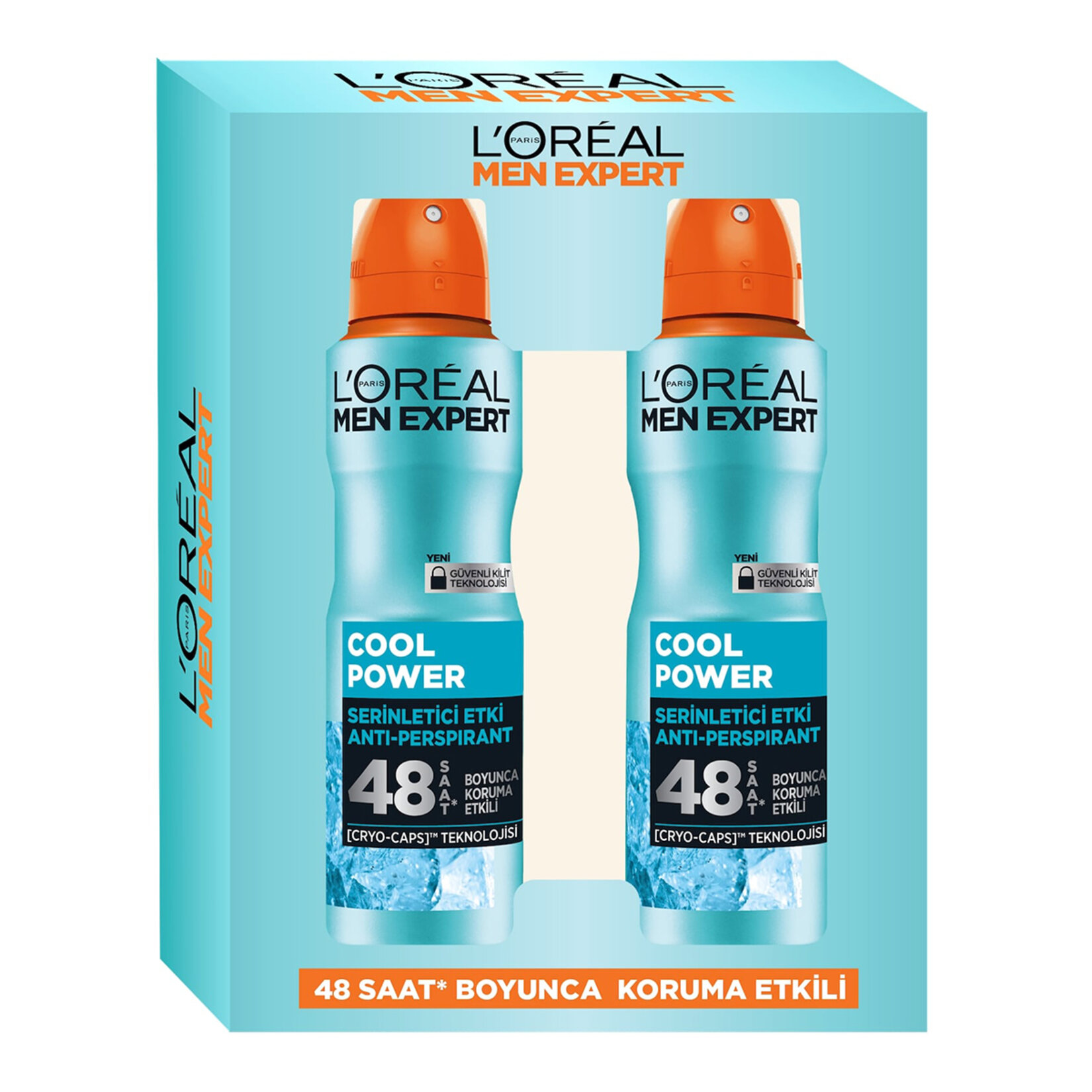L'Oreal Paris Men Expert Cool Power Spray 2'li Set | Macroonline