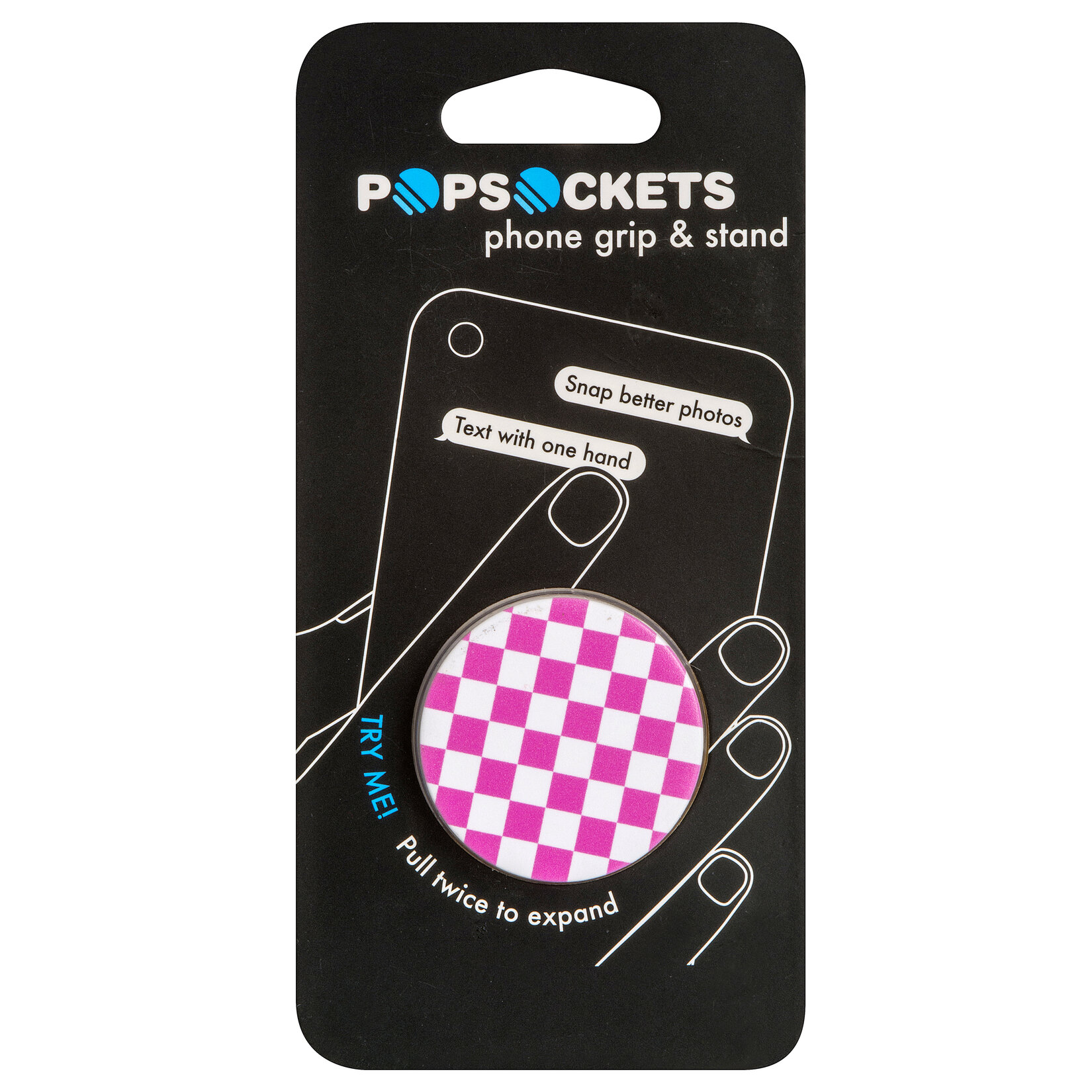 Popsockets Checker Pink Telefon Tutucu | Macroonline