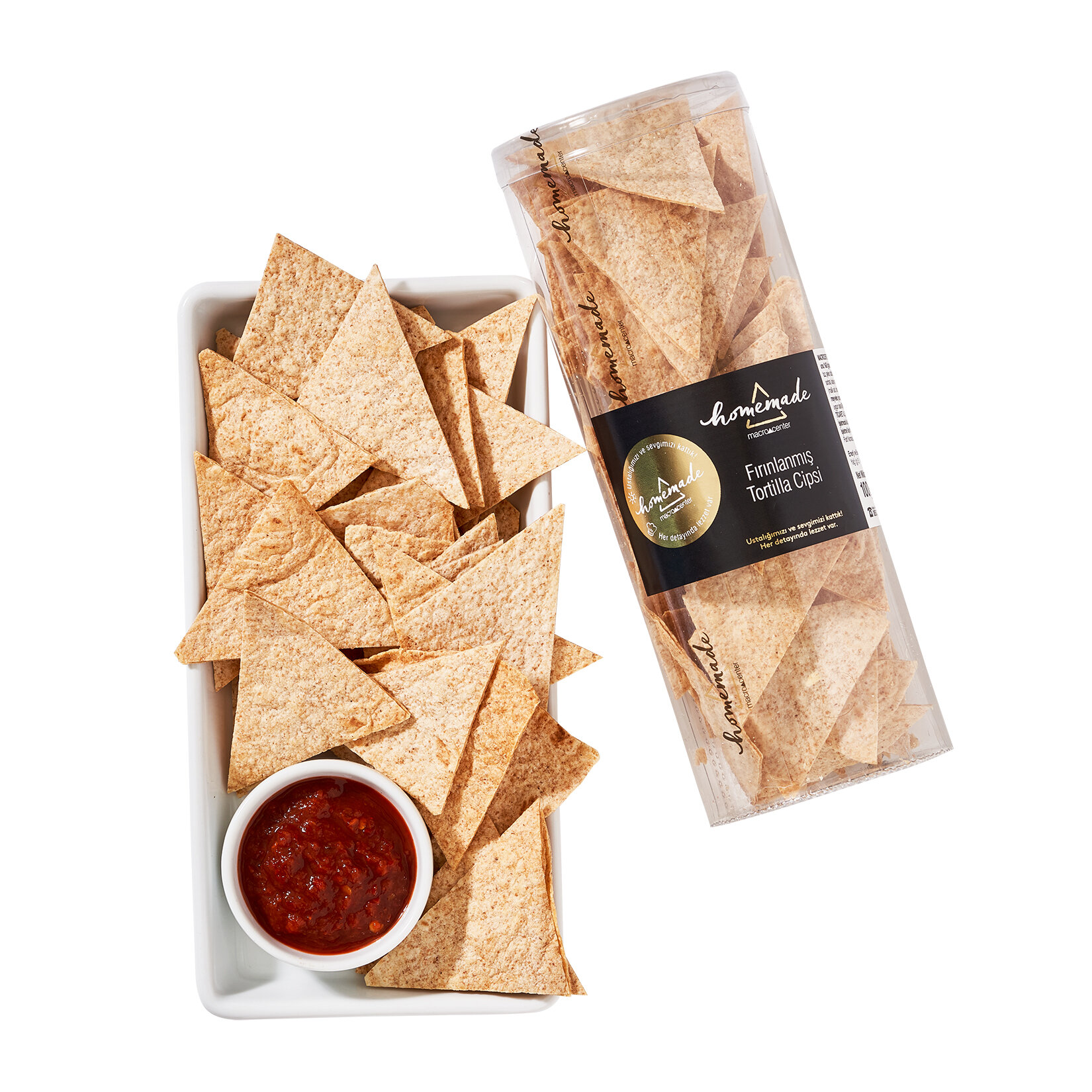 Fırınlanmış Tam Buğdaylı Tortilla Cipsi-100 G | Macroonline