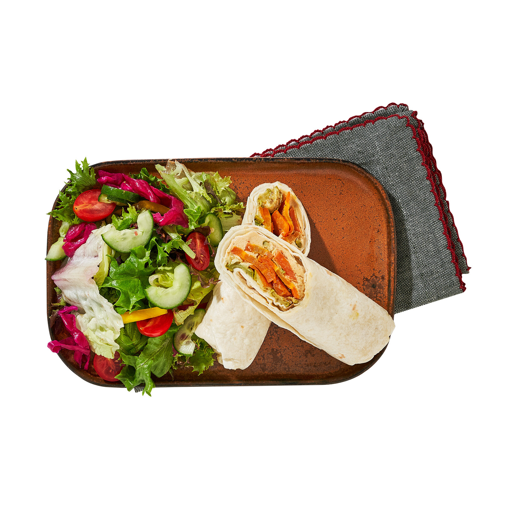 Izgara Sebzeli & Humuslu Vegan Wrap 240 G | Macroonline