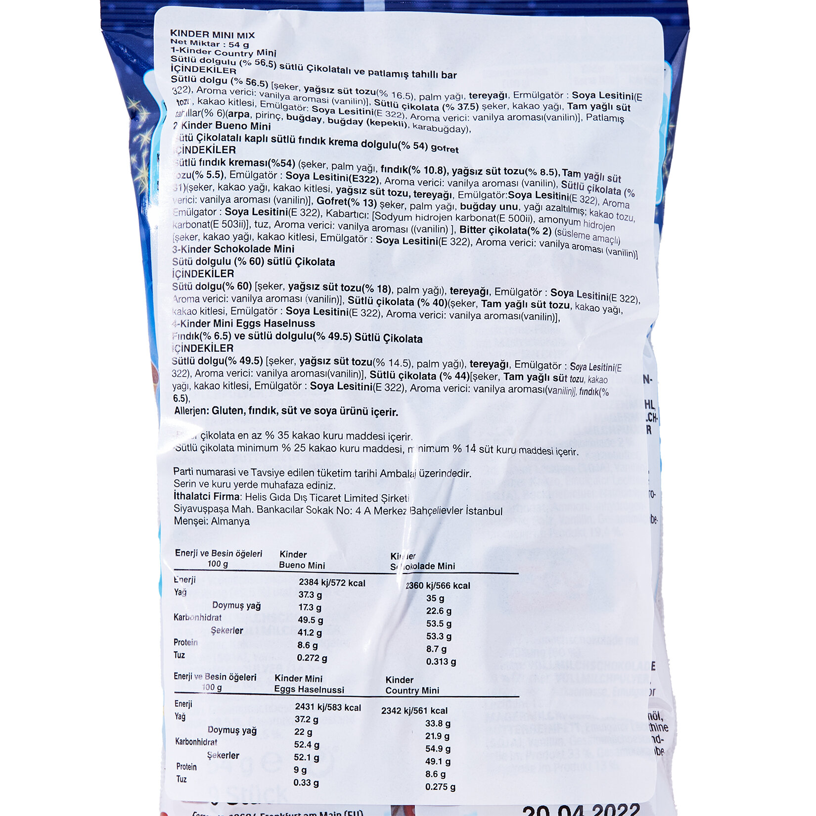 Kinder Mini Mix Figürler 54 G. | Macroonline