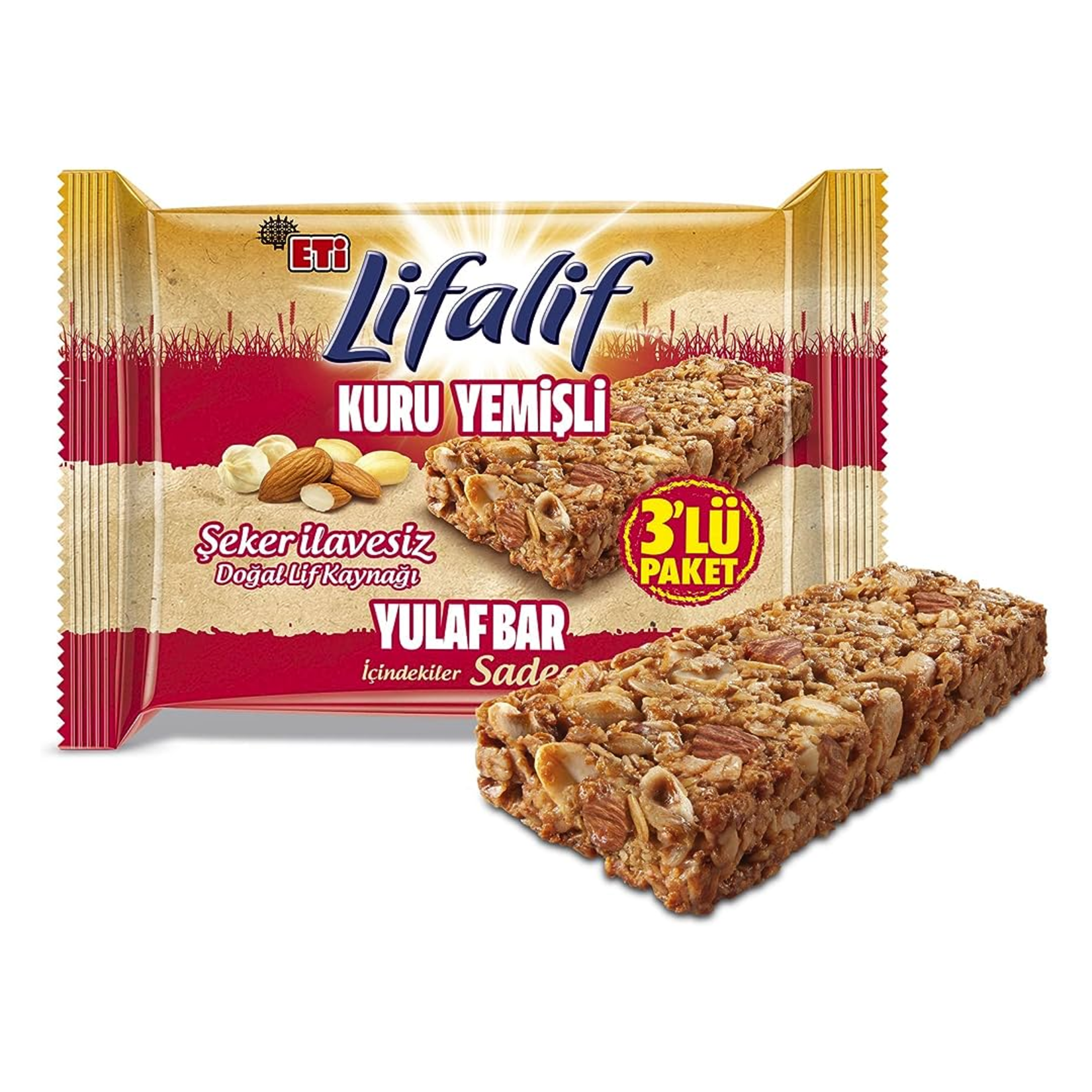 Eti Lifalif Kuru Yemişli Yulaf Bar 3 x 35 g