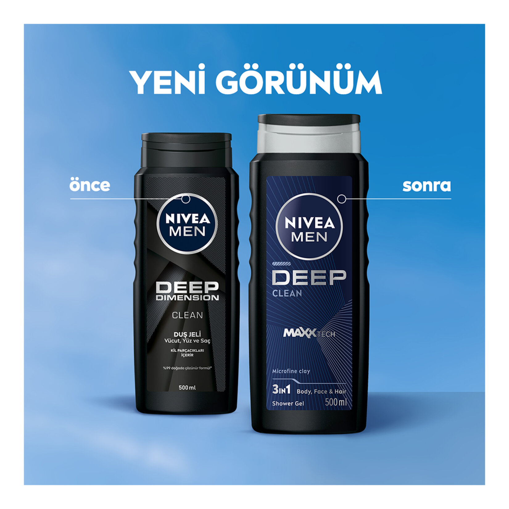 Nivea Men Deep Dimension Duş Jeli 500 Ml