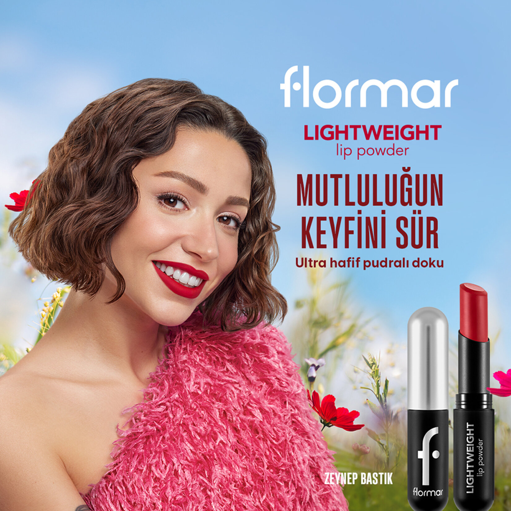 Flormar Lightweight Lip Powder Ultra Hafif Stick Mat Ruj - 010 Sweet Girl