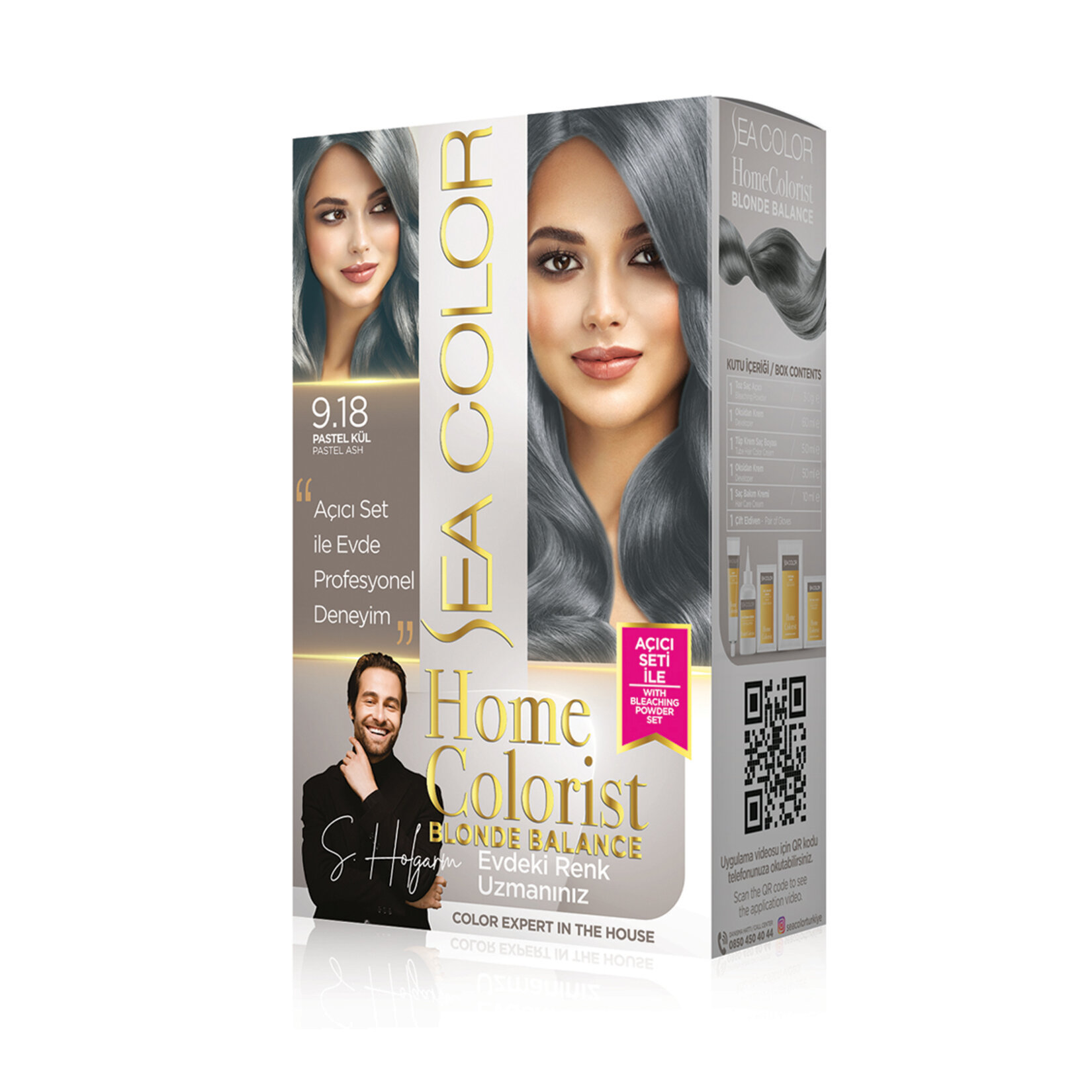 Sea Color Home Colorist Set Boya Pastel Kül 9.18