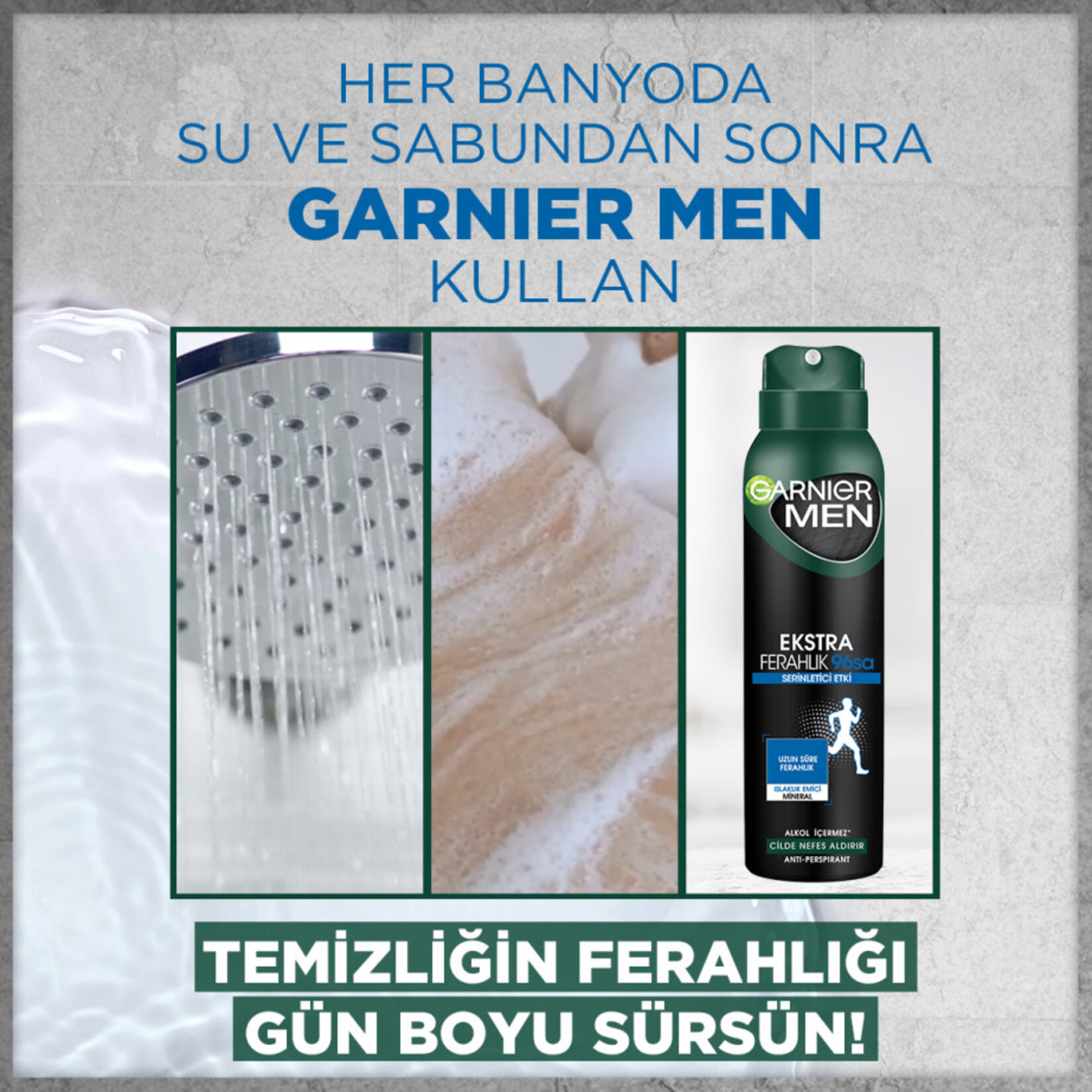 Garnier Men Ekstra Ferahlık Spray Deodorant