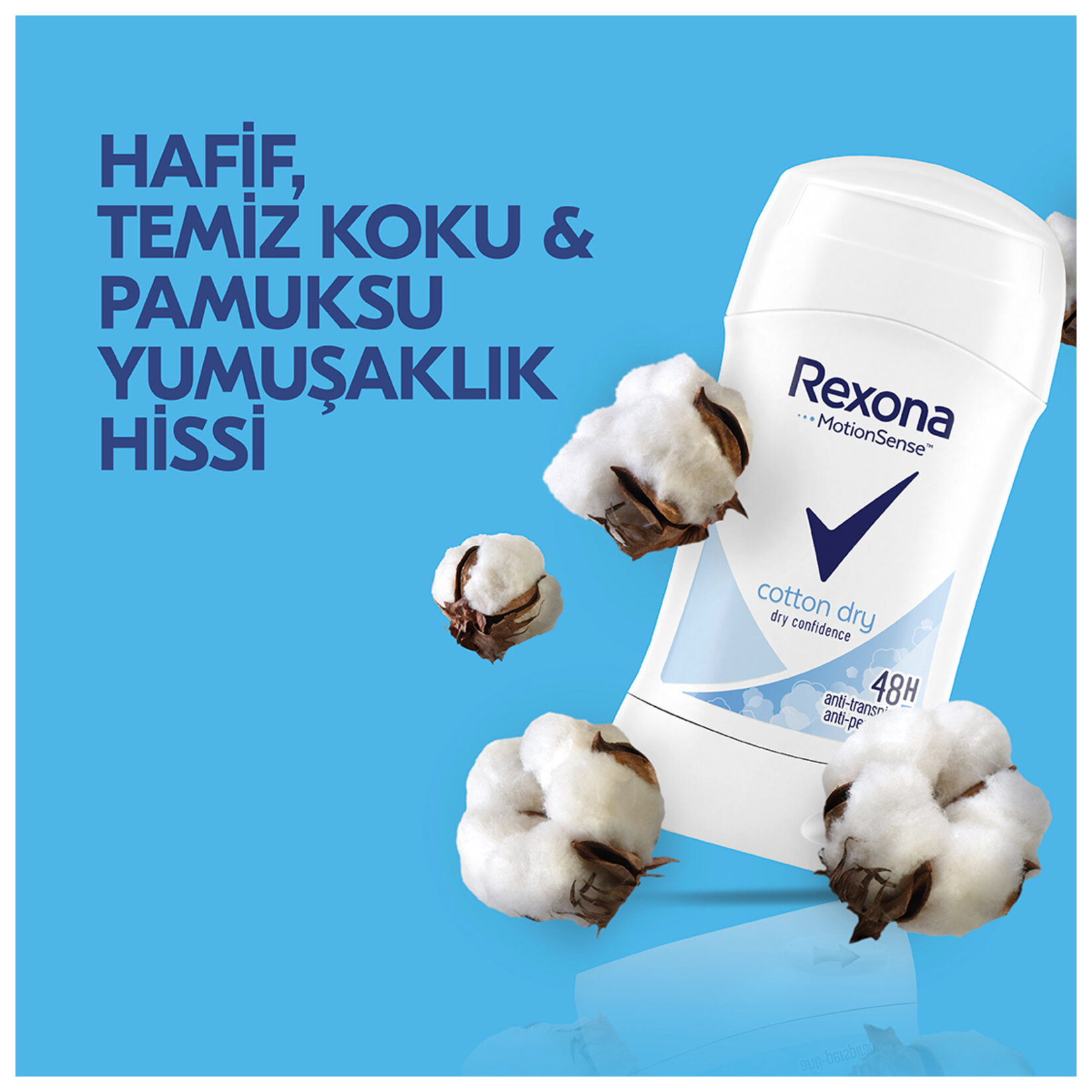 Rexona MotionSense Kadın Stick Deodorant Cotton Dry 40 ml