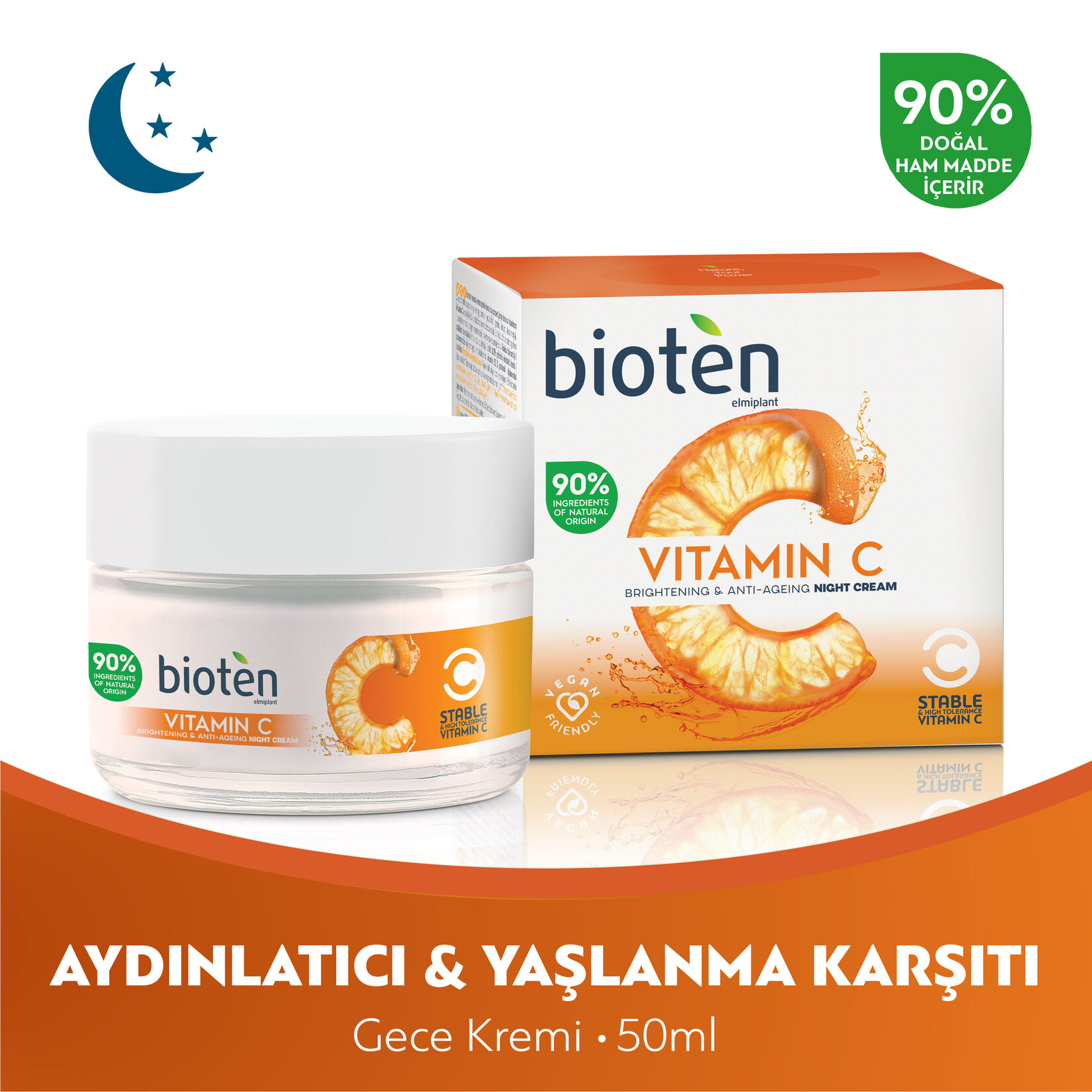 Bioten Vitamin C Aydınlatıcı & Yaşlanma Karşıtı Gece Kremi 50ml