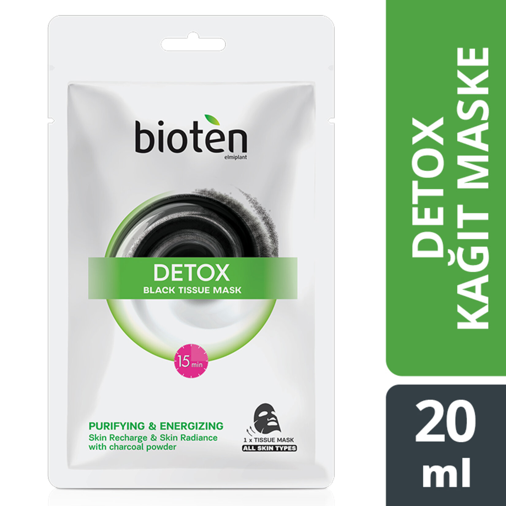 Bioten Detox Arındırıcı Kağıt Maske 20ml