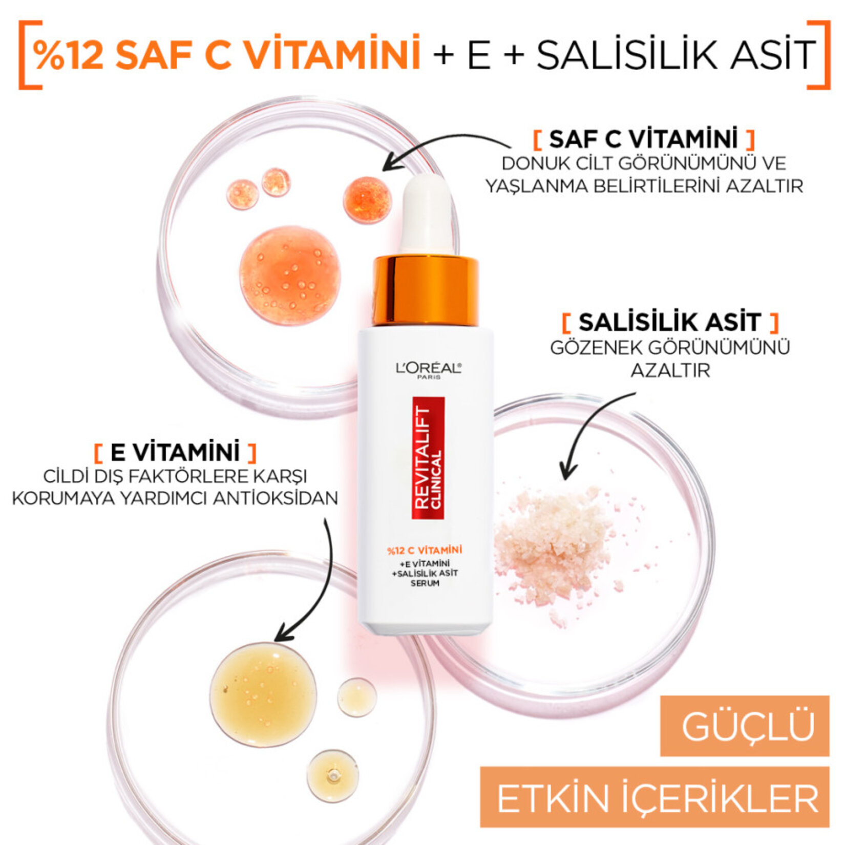 Revitalift Clinical %12 Saf C Vitamini Aydınlatıcı, Ton Eşitleyici ...