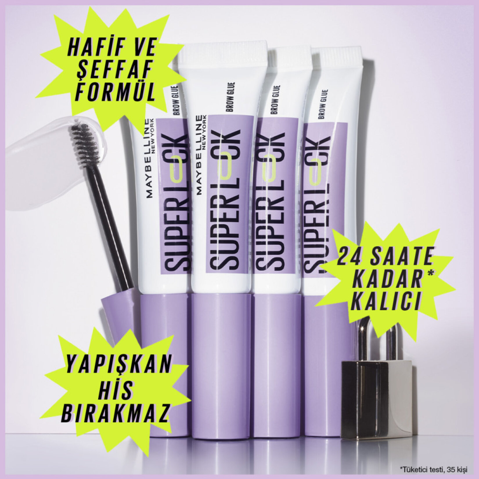 Maybelline New York Super Brow Glue Kaş Sabitleyici Maskara