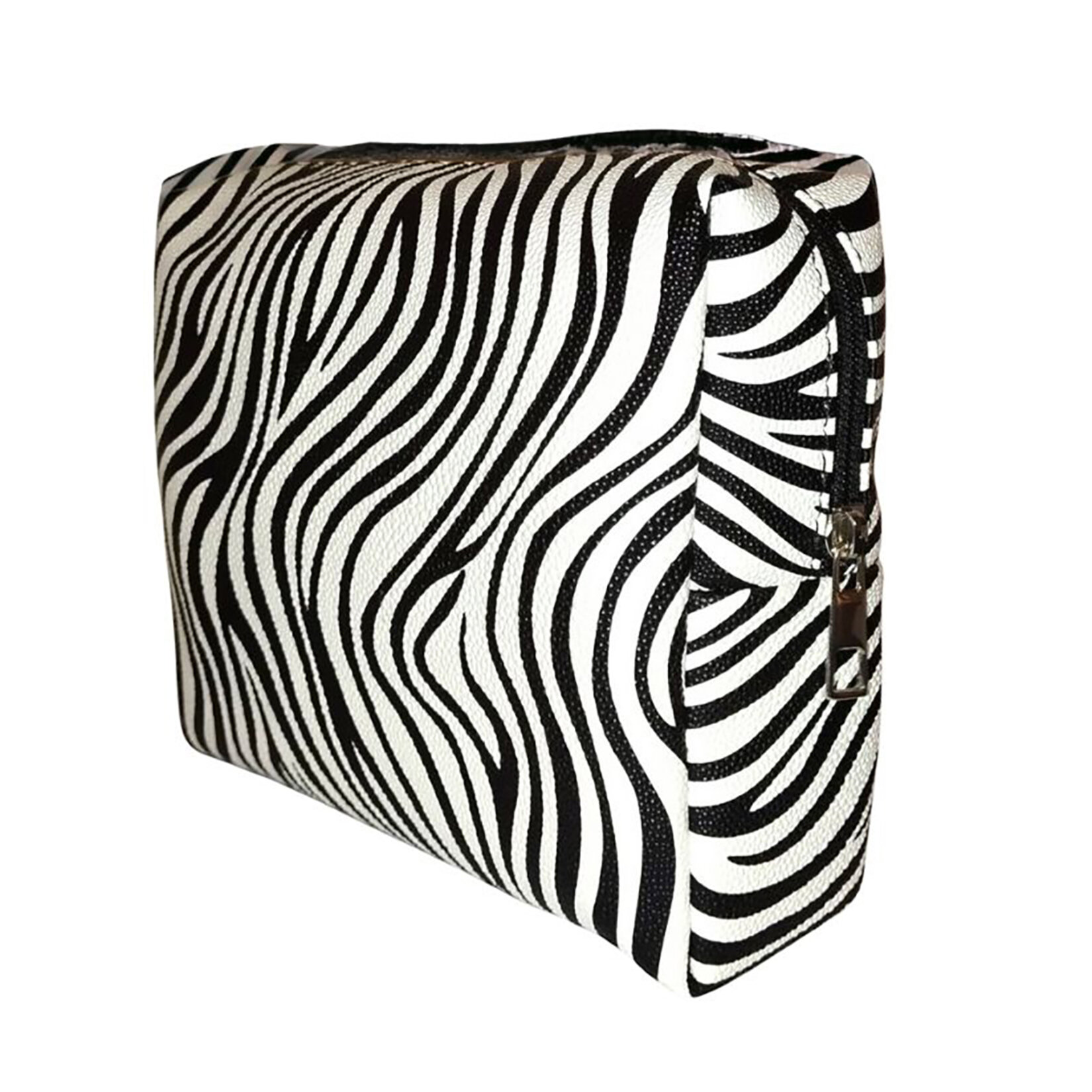 Eda Moda Zebra Kadın Makyaj Çantası Camelıa Mıon