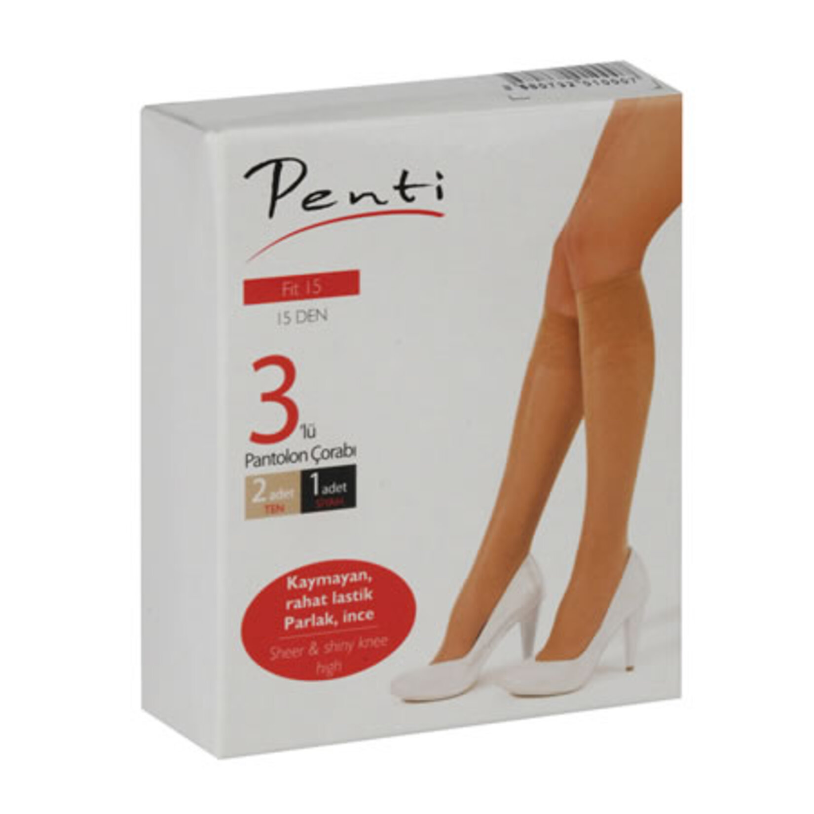Penti Fit 15 Den 3'Lü Pantolon Çorabı
