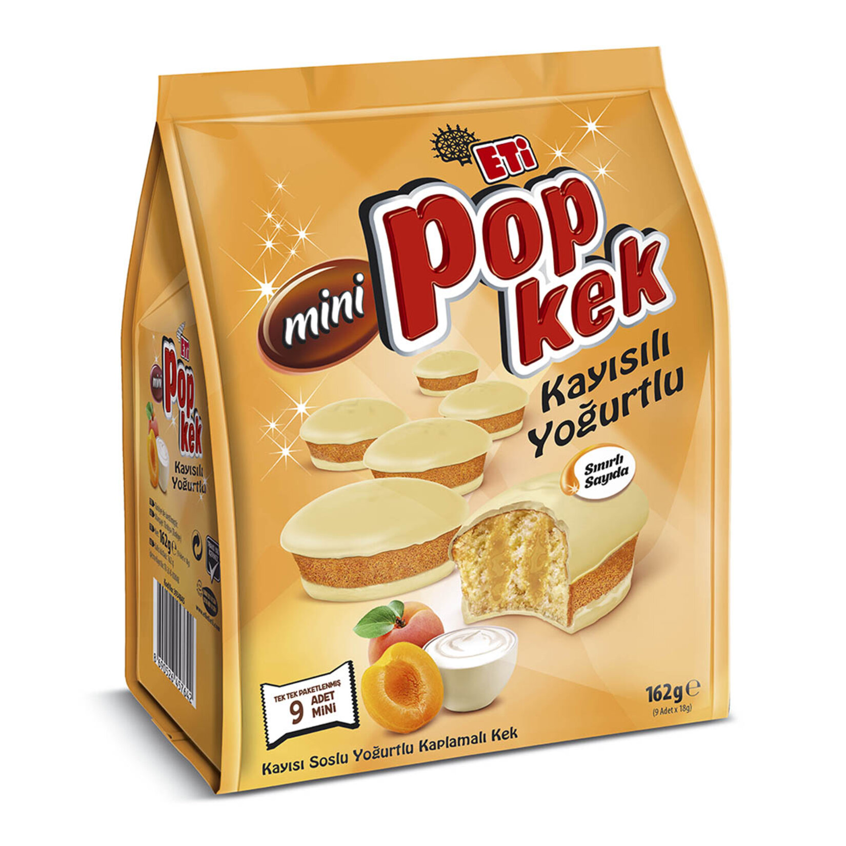 Eti Popkek Mini Kayısılı Yoğurt 162 G - Migros