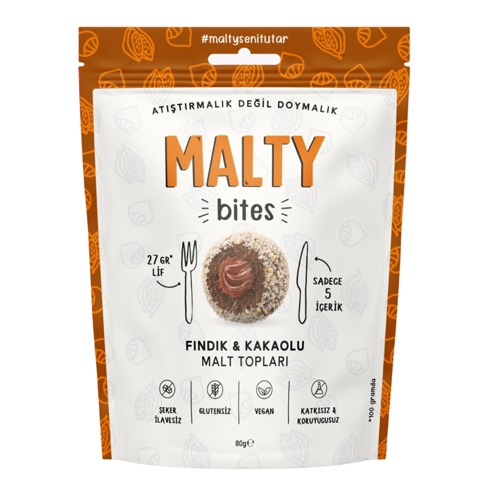 Malty Fındık & Kakaolu Malt Topları 80 G - Migros